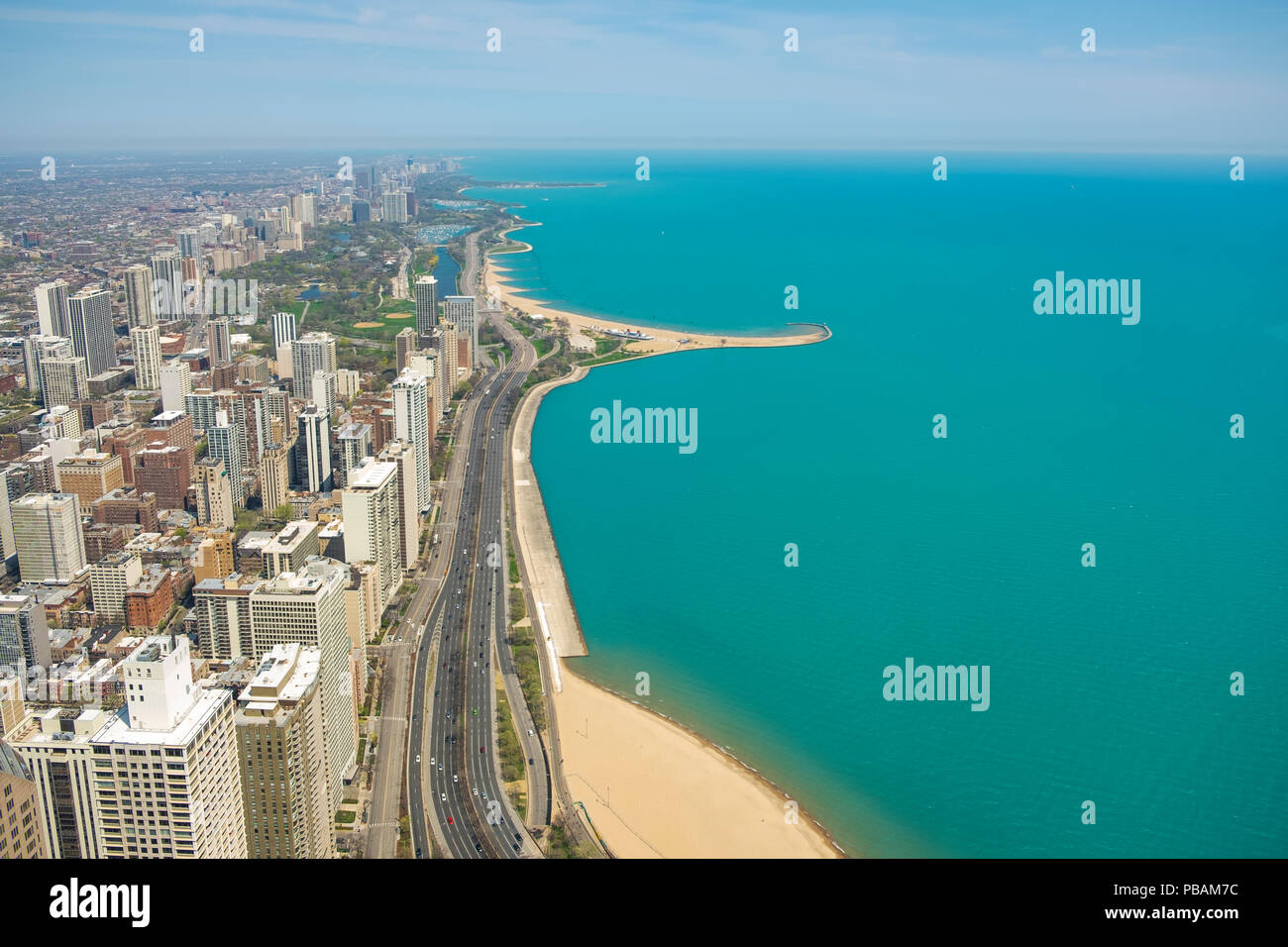 Chicago skyline from north avenue hi-res stock photography and images ...