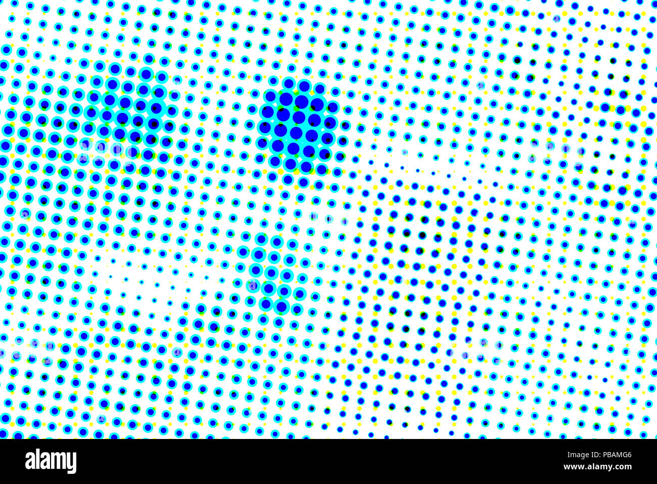 Abstract artistic halftone pattern illustration as grunge art ...