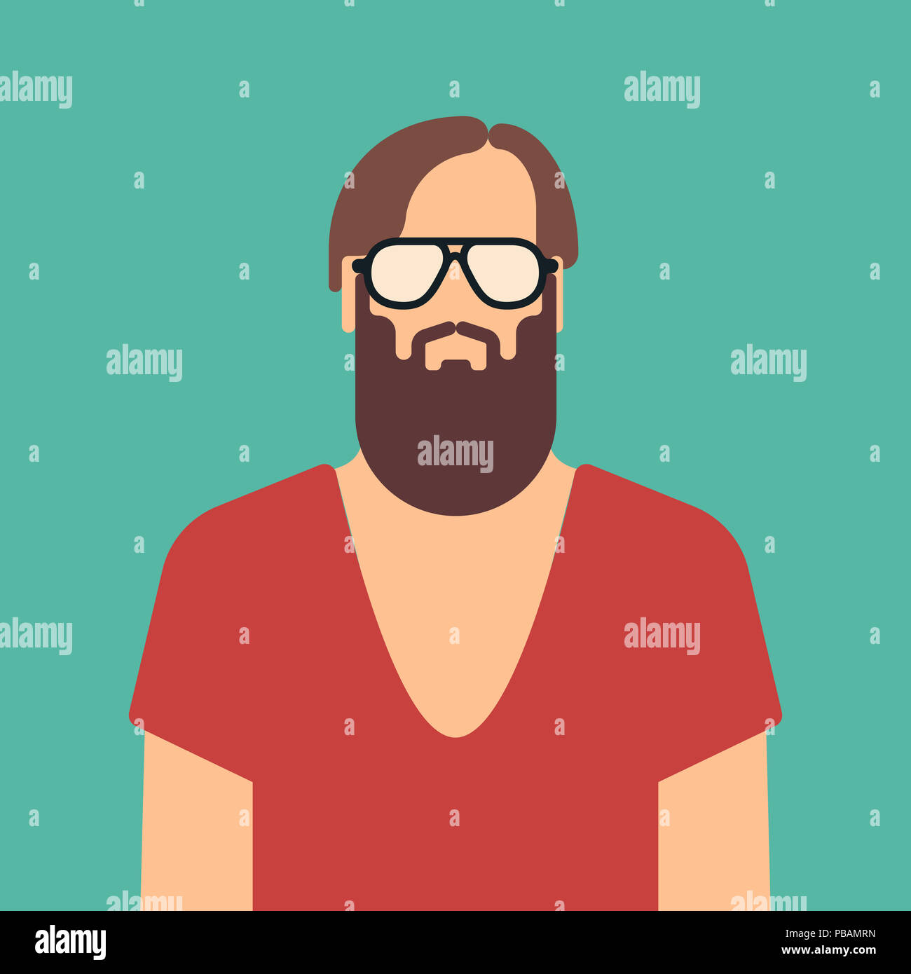 Cartoon man male avatar design hi-res stock photography and images - Alamy
