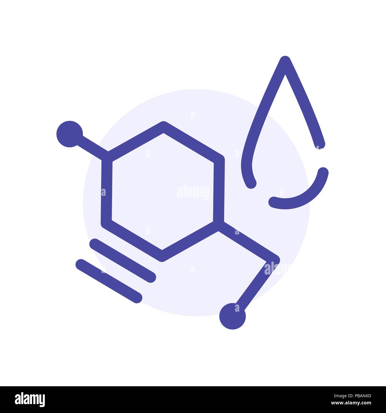 Abstract endocrinology line icon, vector web sign Stock Vector Image ...