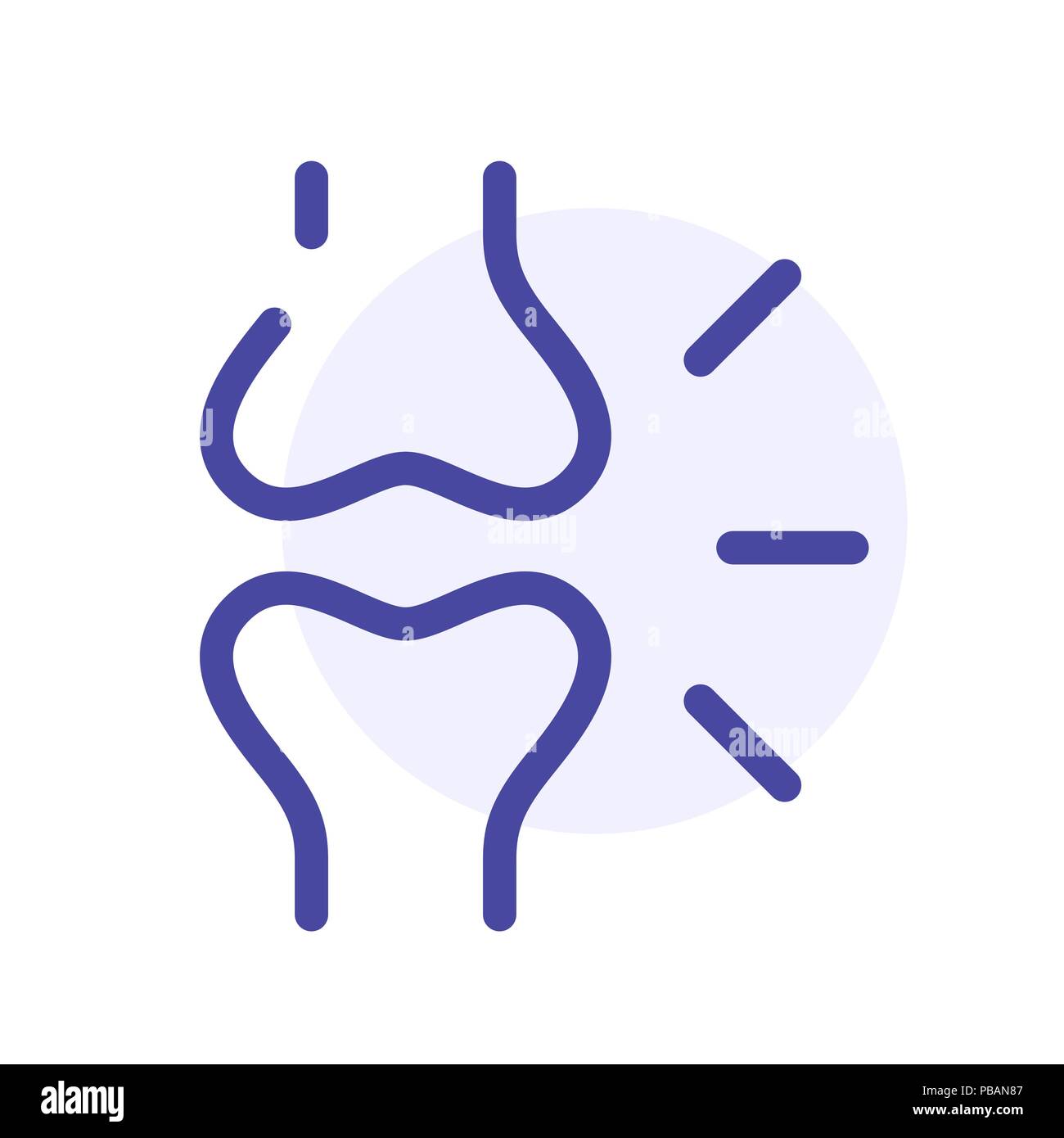 Ankle pain vector vectors Cut Out Stock Images & Pictures - Alamy