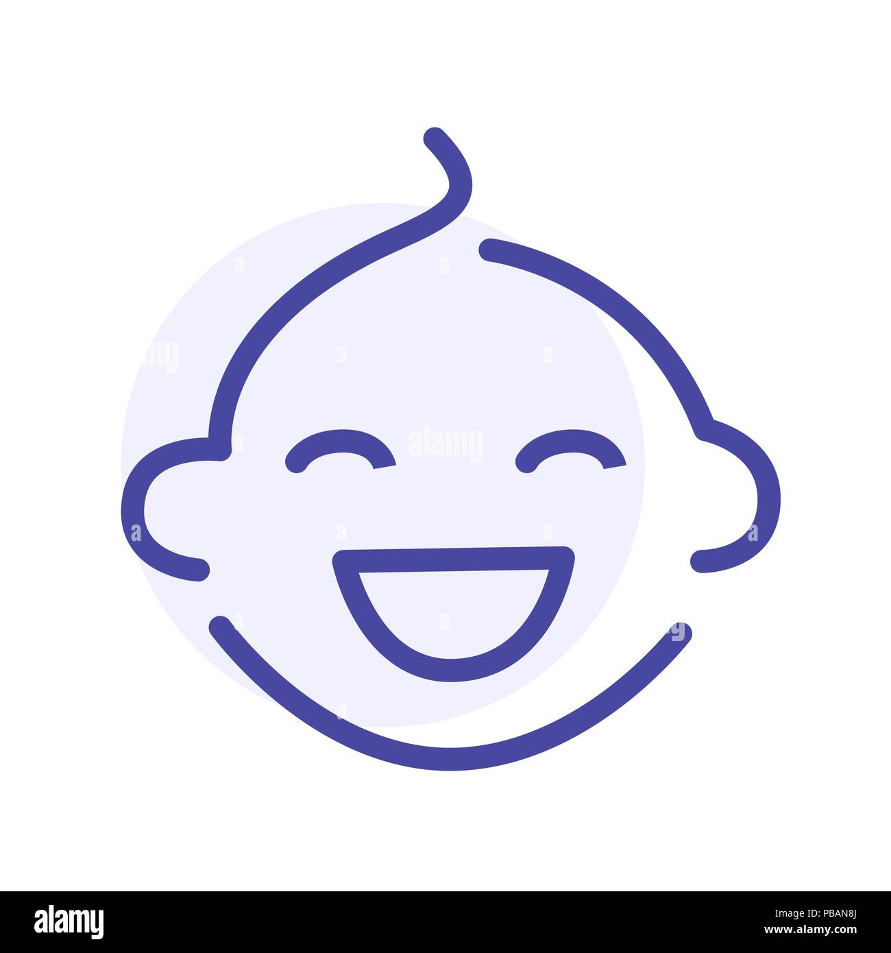 Baby line icon simple Stock Vector Images - Alamy