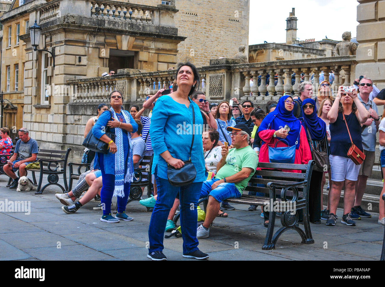 Tourists in Bath Somerset England UK Stock Photo - Alamy