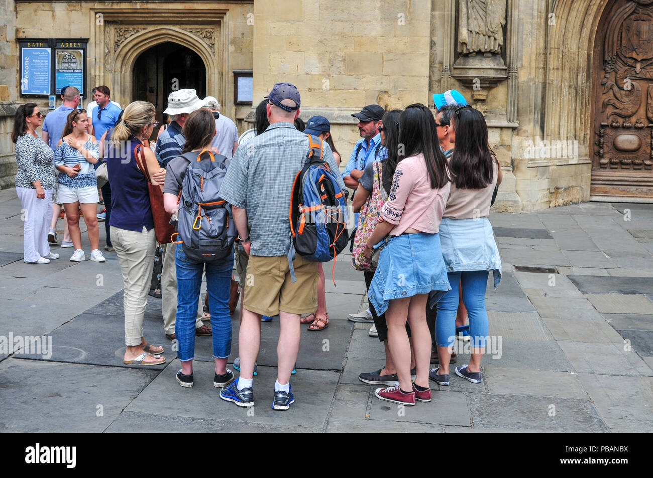 Tourists in Bath Somerset England UK Stock Photo - Alamy