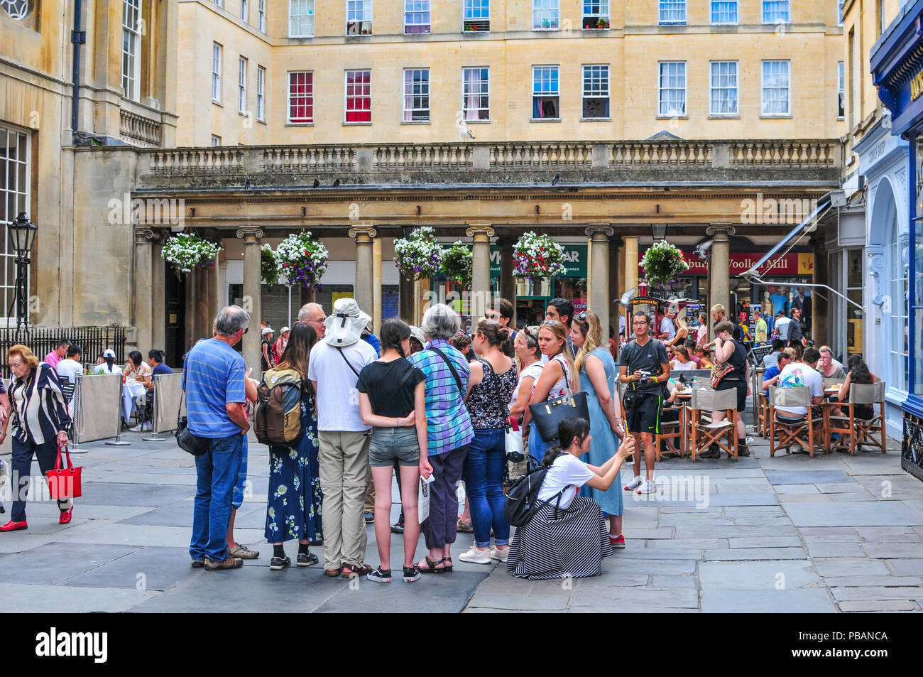 Tourists in Bath Somerset England UK Stock Photo - Alamy