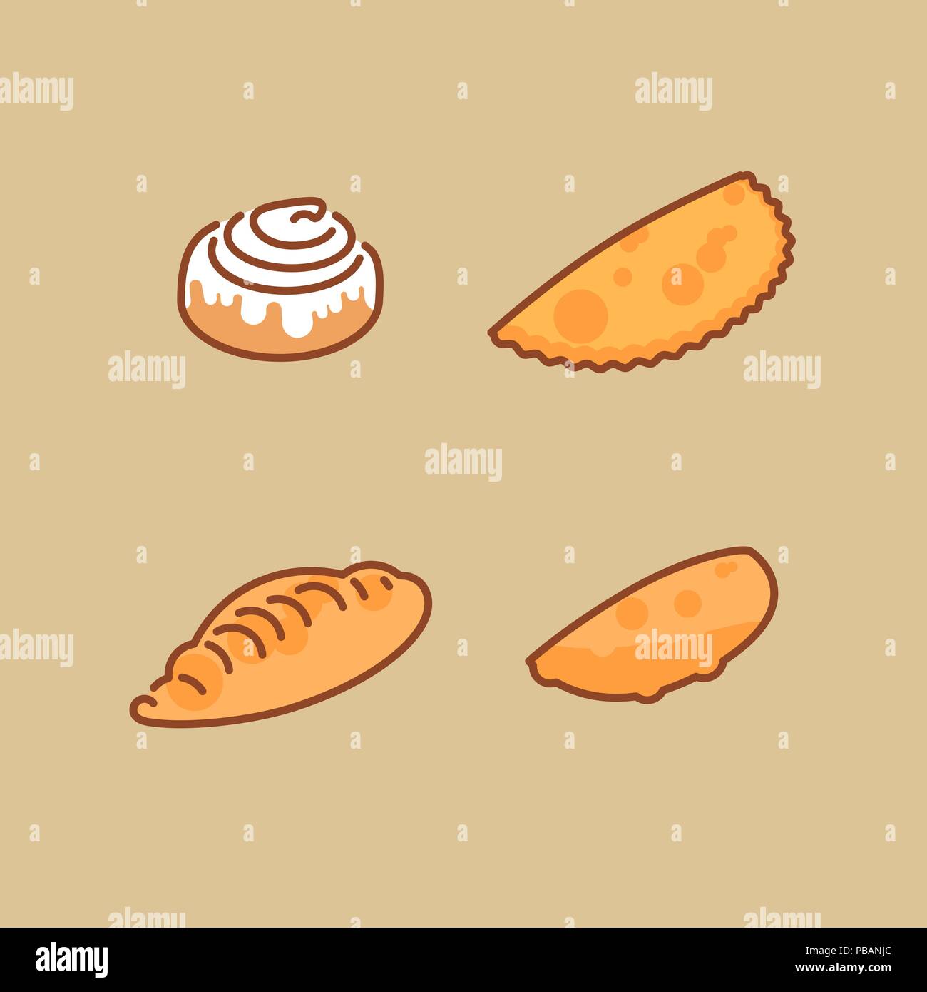 Fast food pie Stock Vector Images - Alamy