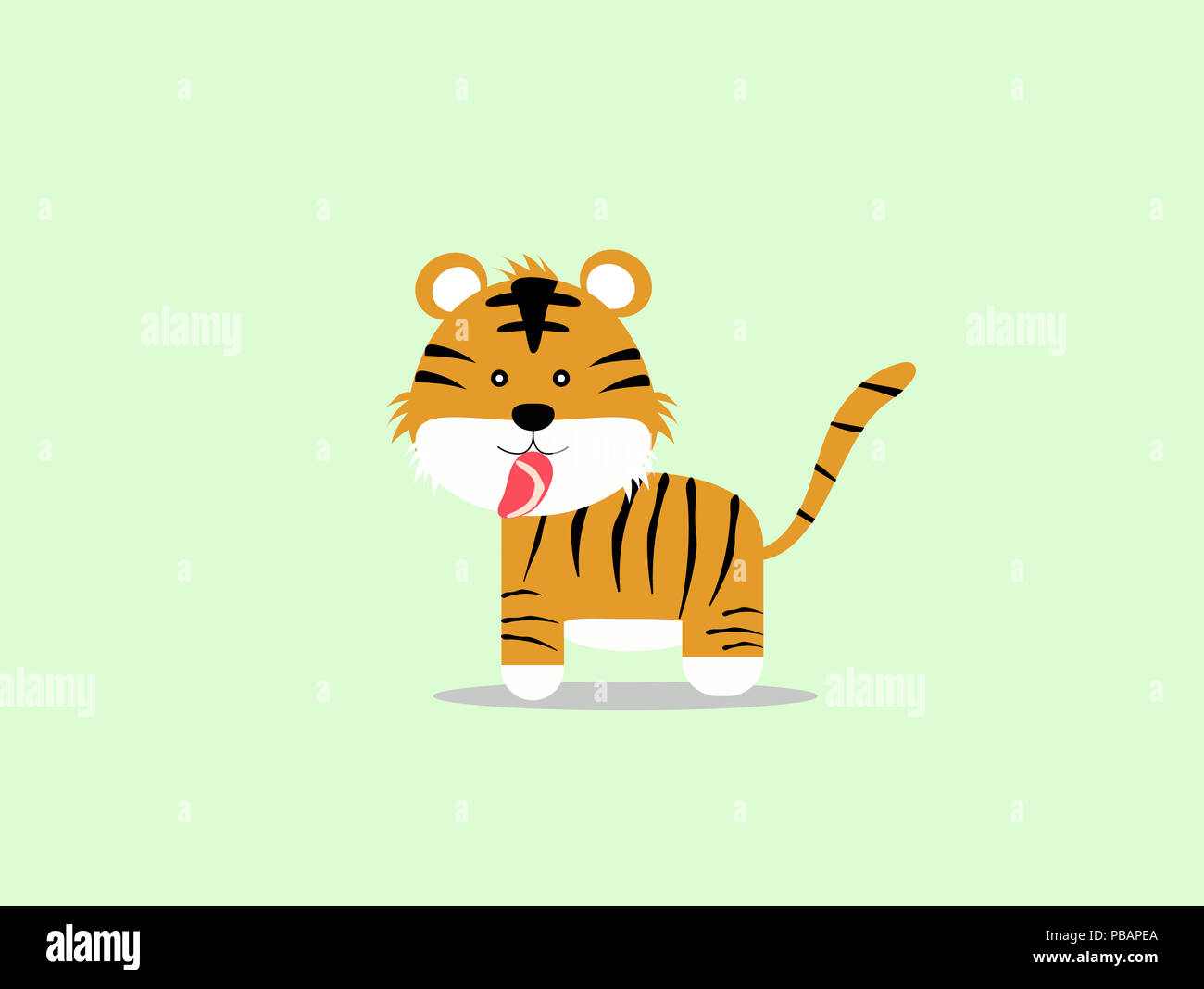 cute tiger background Stock Photo - Alamy