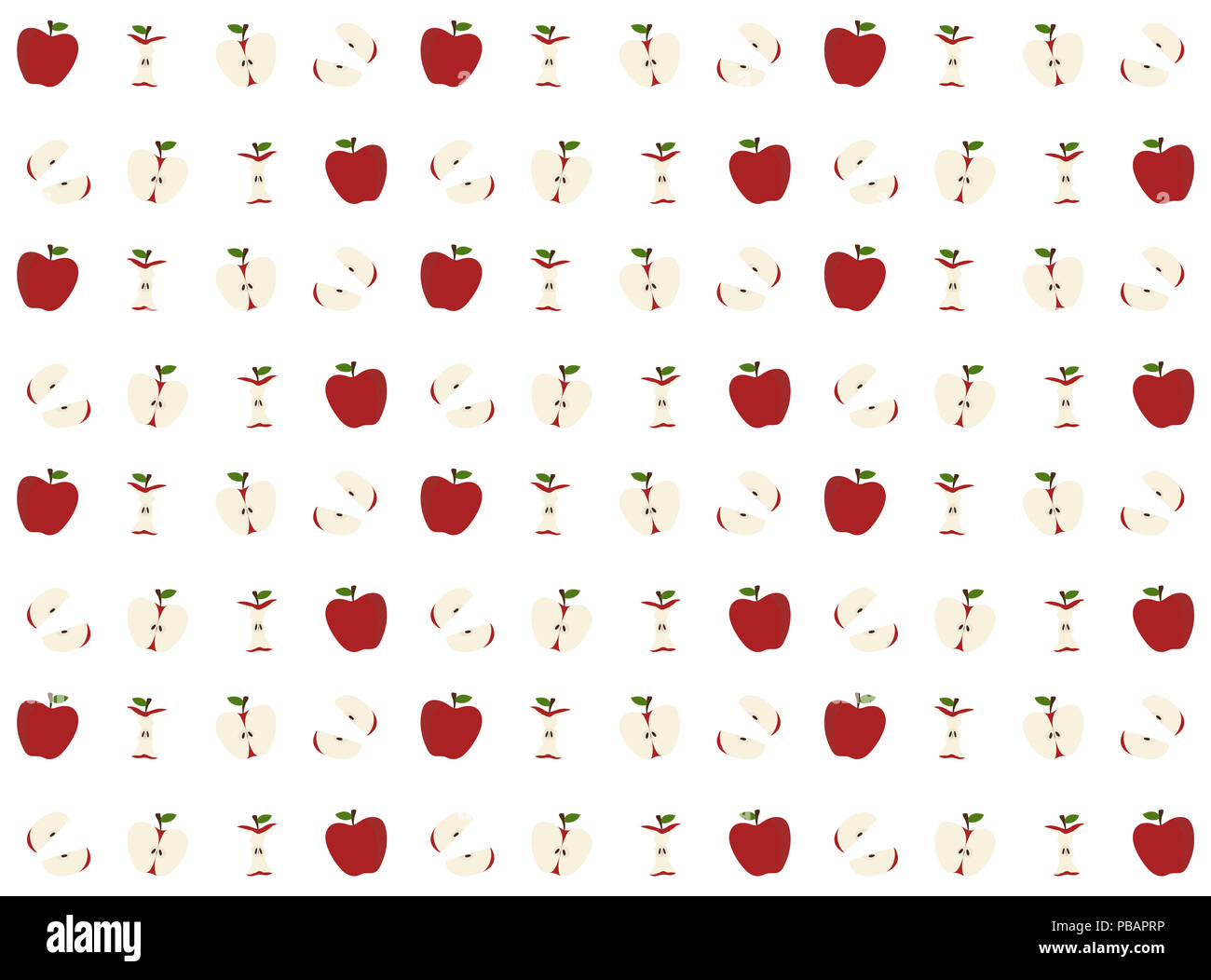 Apple pattern background Stock Photo - Alamy