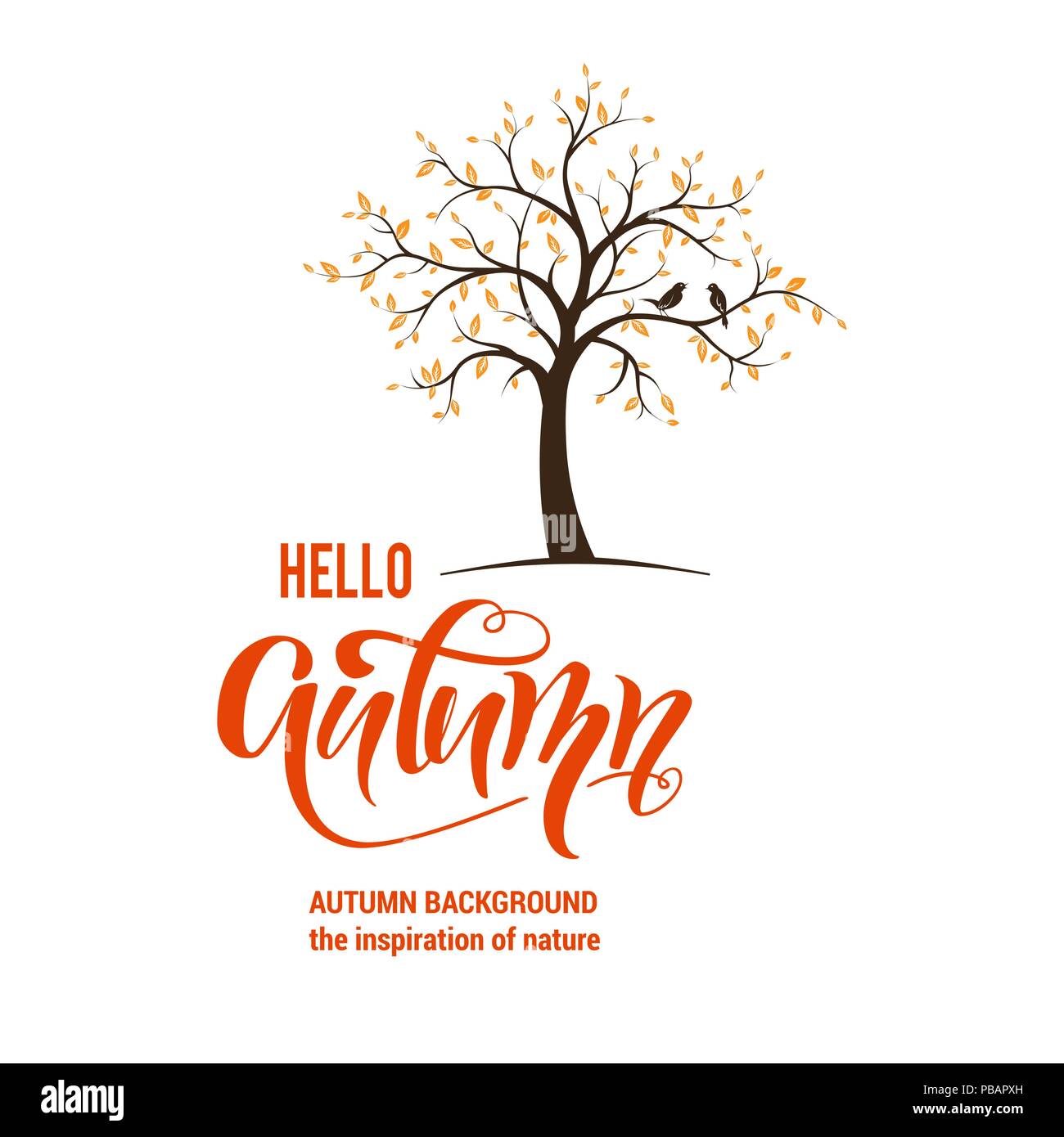 Autumn tree sign Stock Vector Image & Art - Alamy