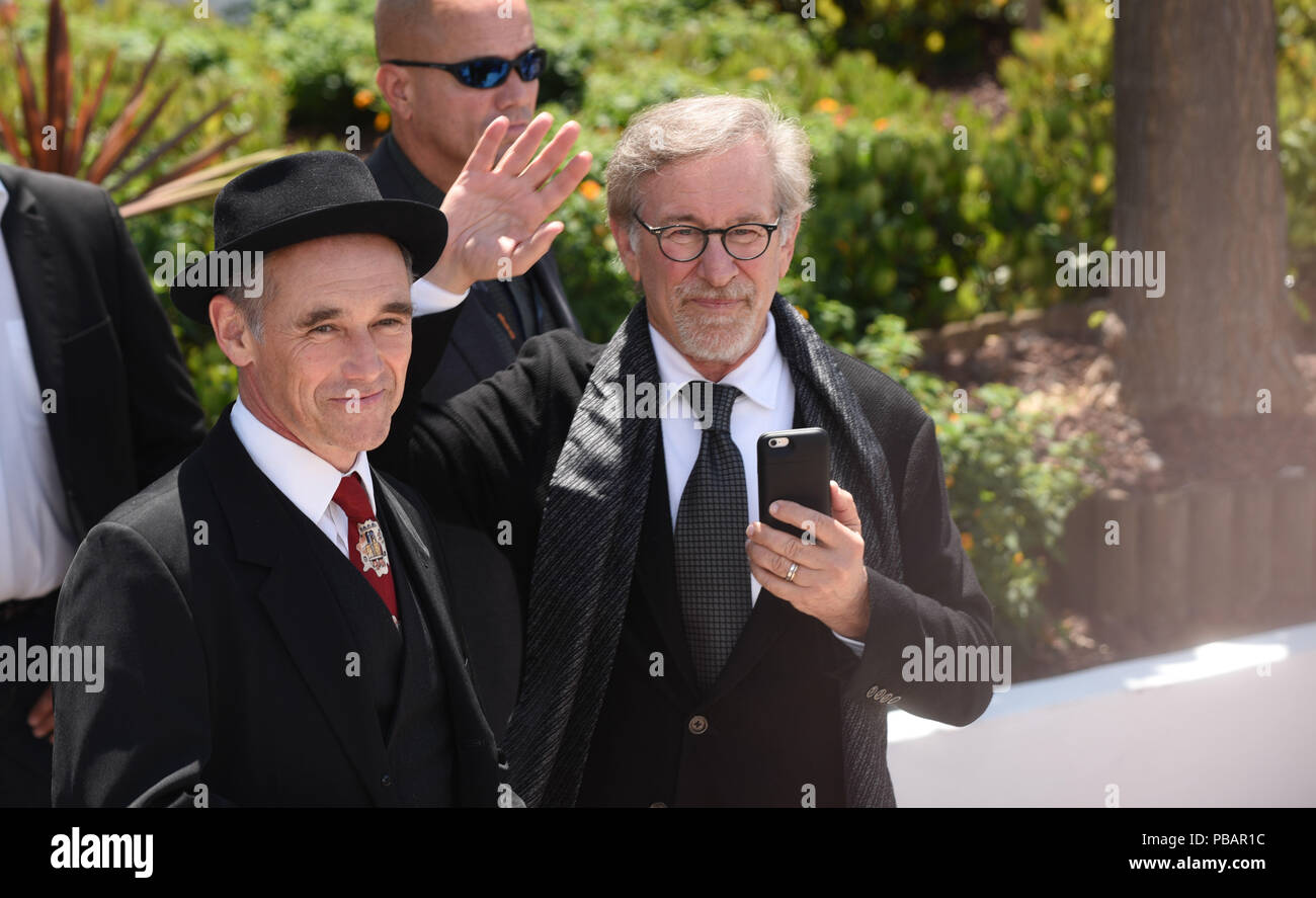 May 14, 2016 - Cannes, France: Mark Rylance and Steven Spielberg attend ...