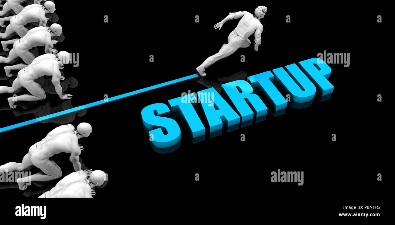 Superior Startup Concept with Competitive Advantage Stock Photo - Alamy