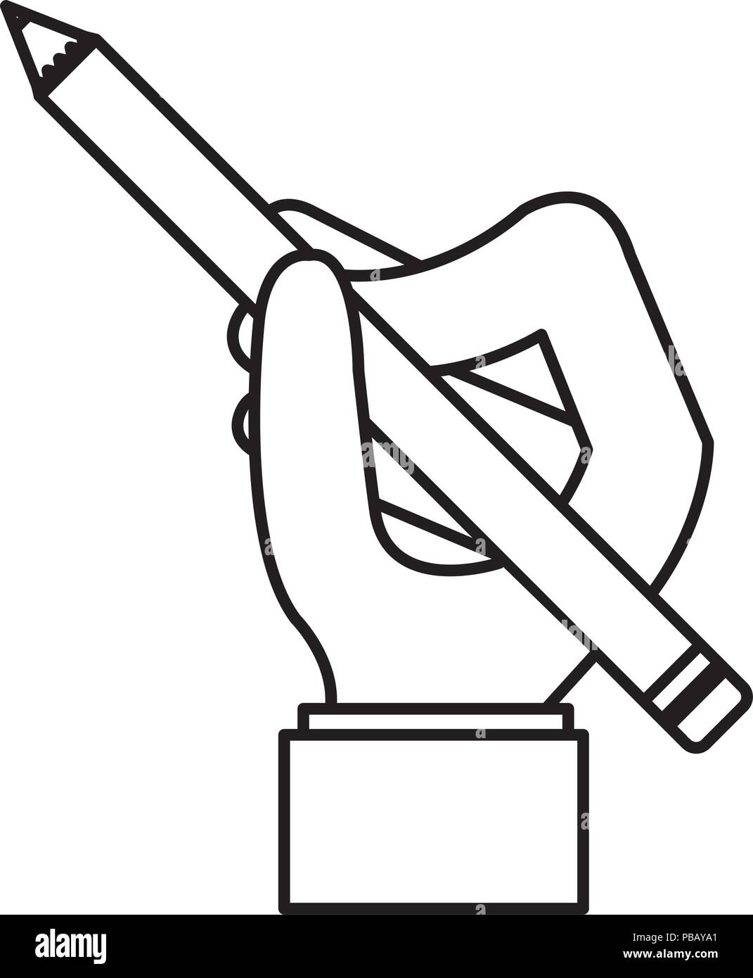 hand writing with pencil Stock Vector Image & Art - Alamy