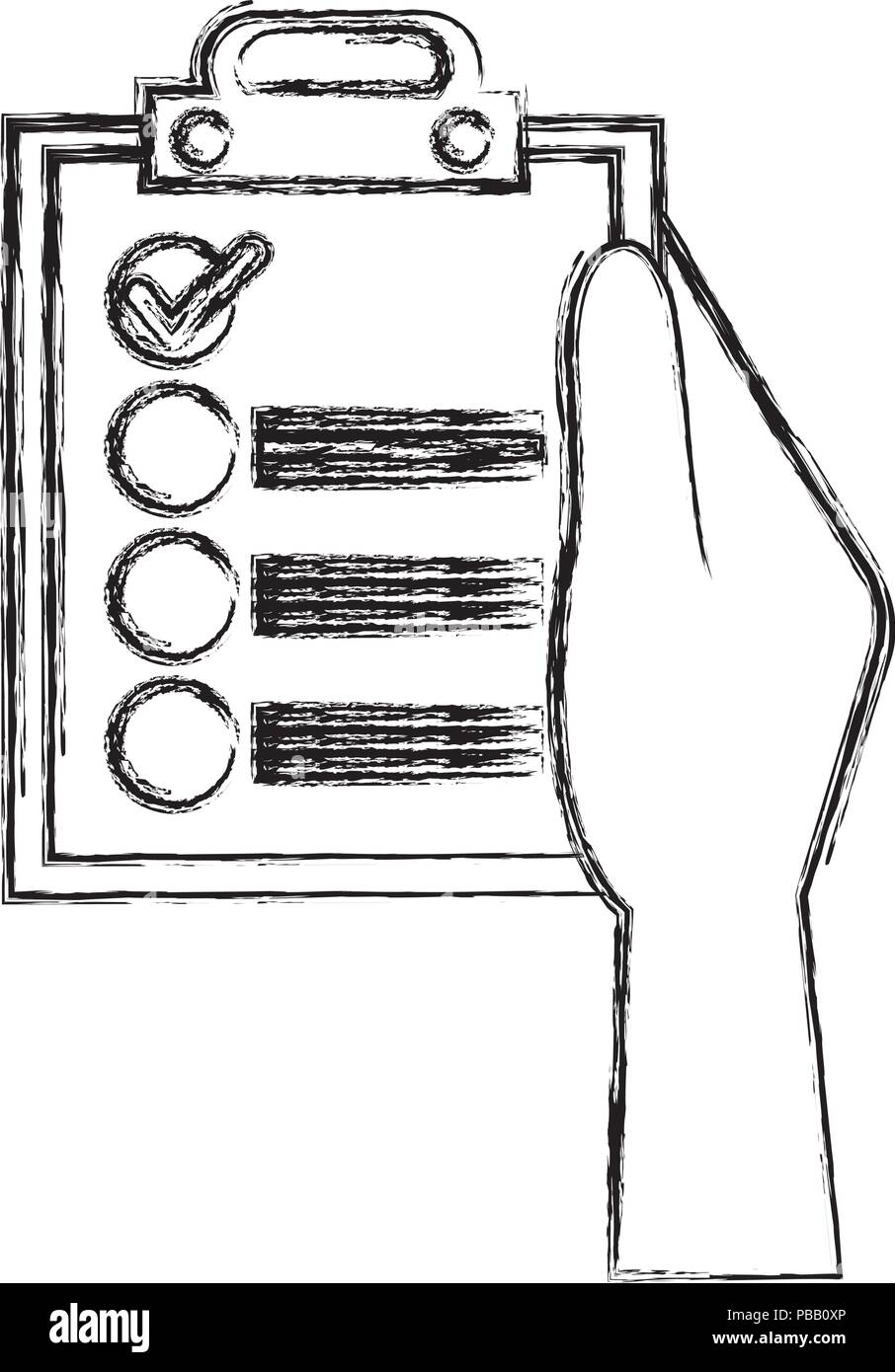 hands with clipboard checklist Stock Vector Image & Art - Alamy