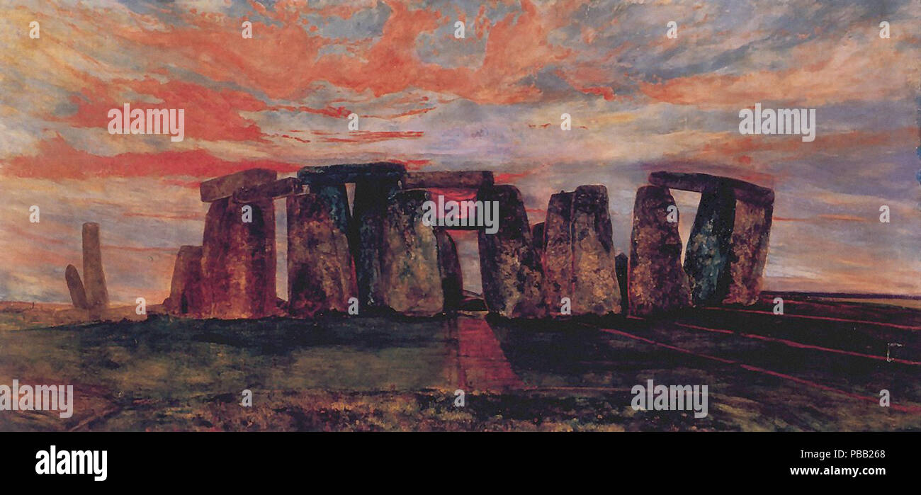 Inchbold John William - Stonehenge from the East Stock Photo - Alamy