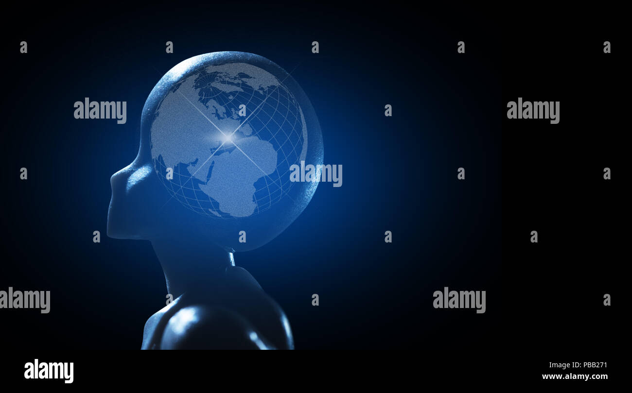 AI, Artificial intelligence conceptual of next generation technology ...