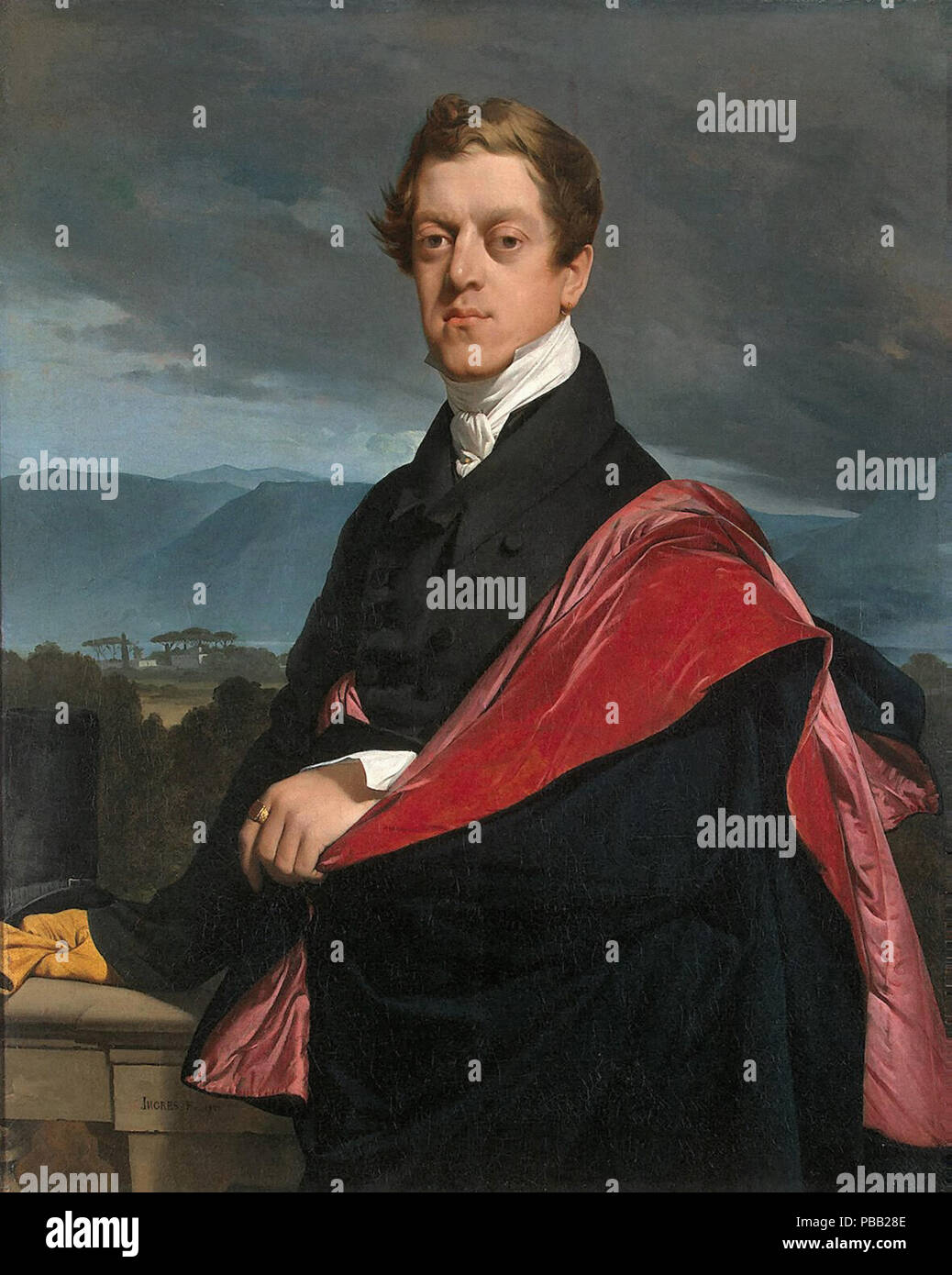 Ingres Jean Auguste Dominique - Count Nikolai Dmitrievich Gouriev Stock ...