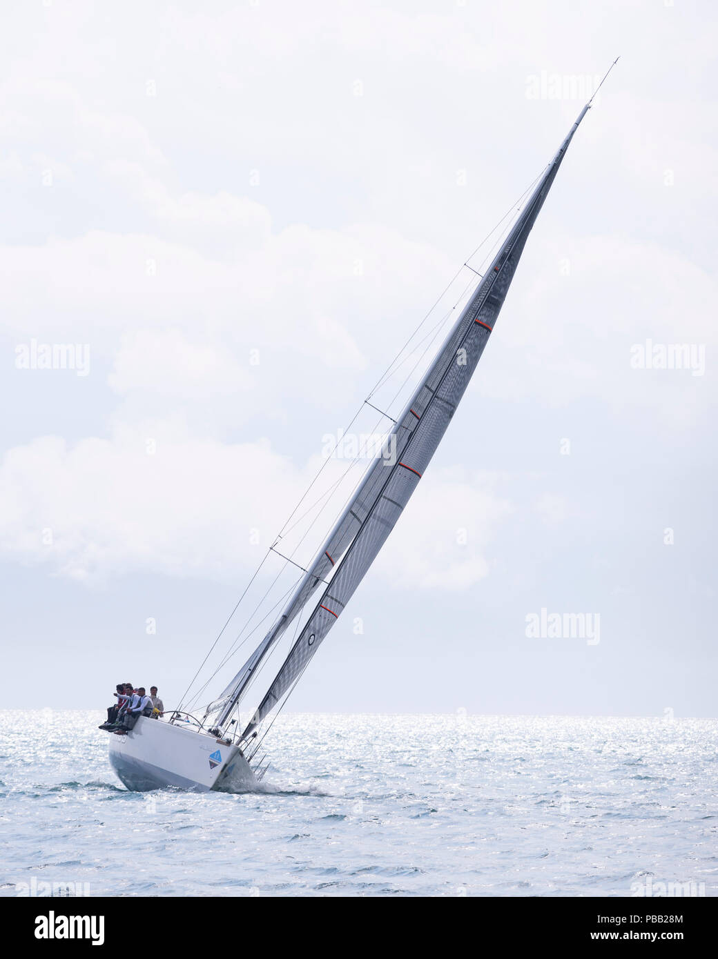 Sail boats racing during the Ilhabela Sailing Week Stock Photo - Alamy
