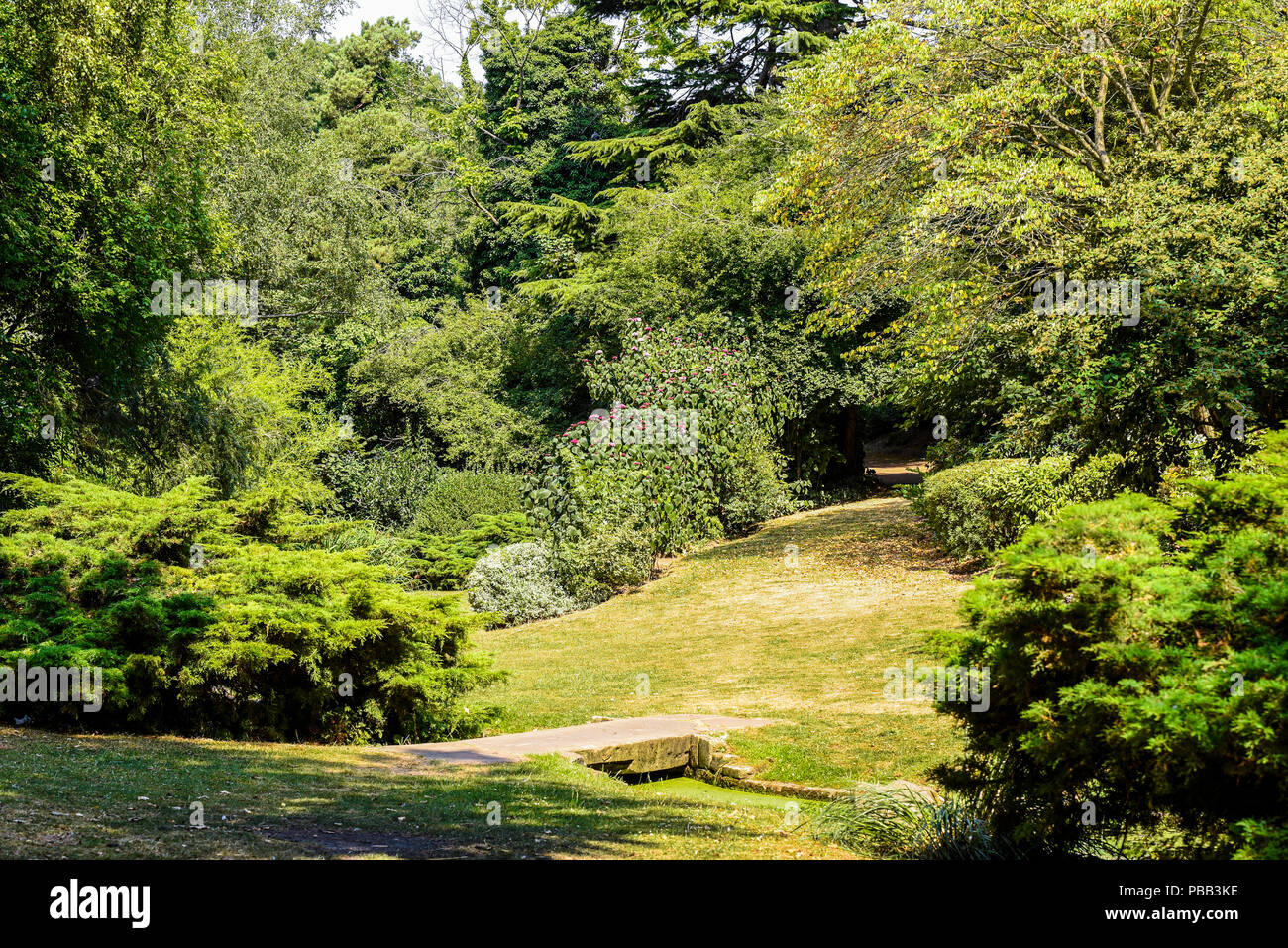 Churchill Gardens in Southend on Sea, Essex, UK. Secluded and peaceful ...