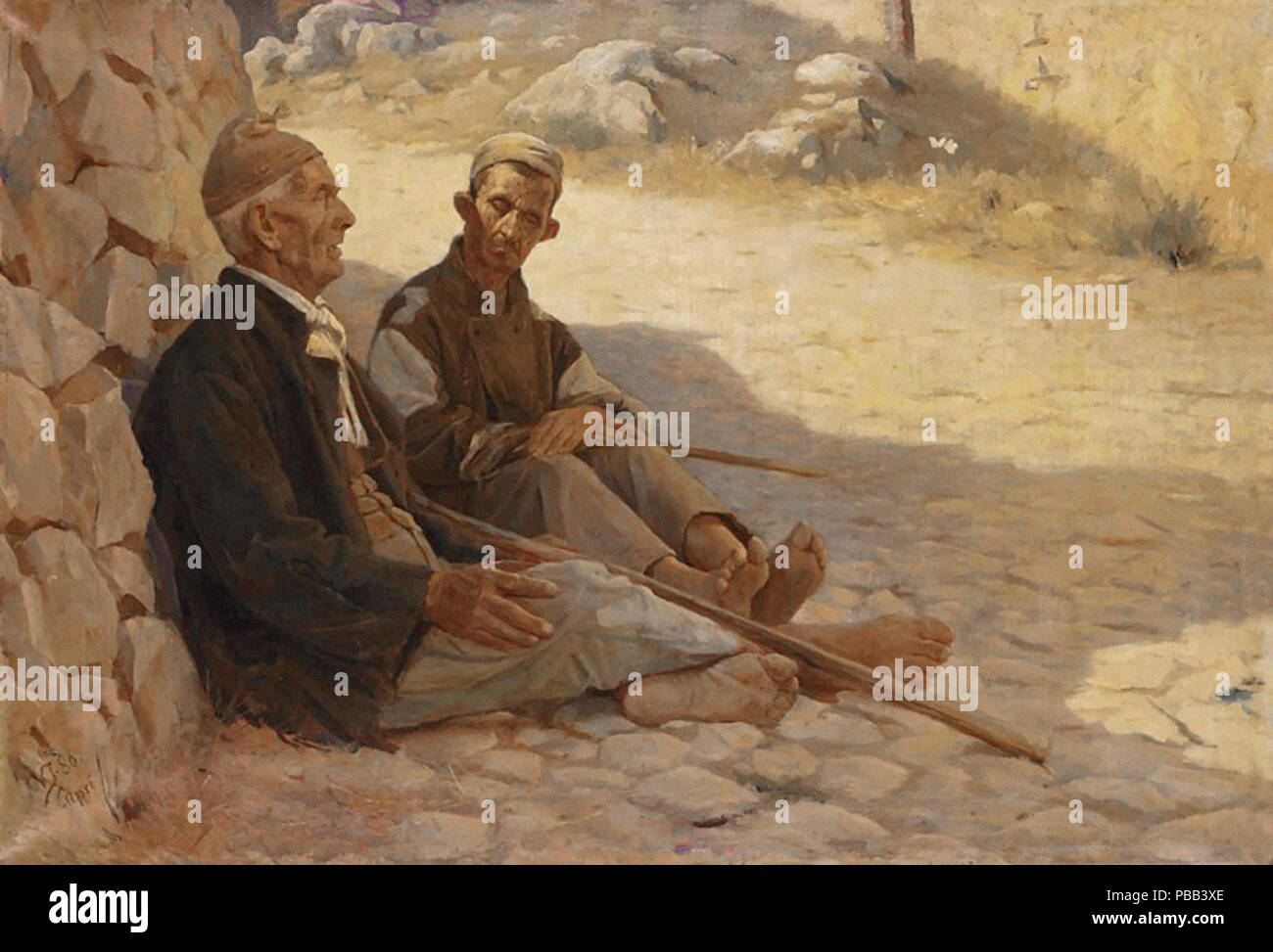 Two blind men hi-res stock photography and images - Alamy