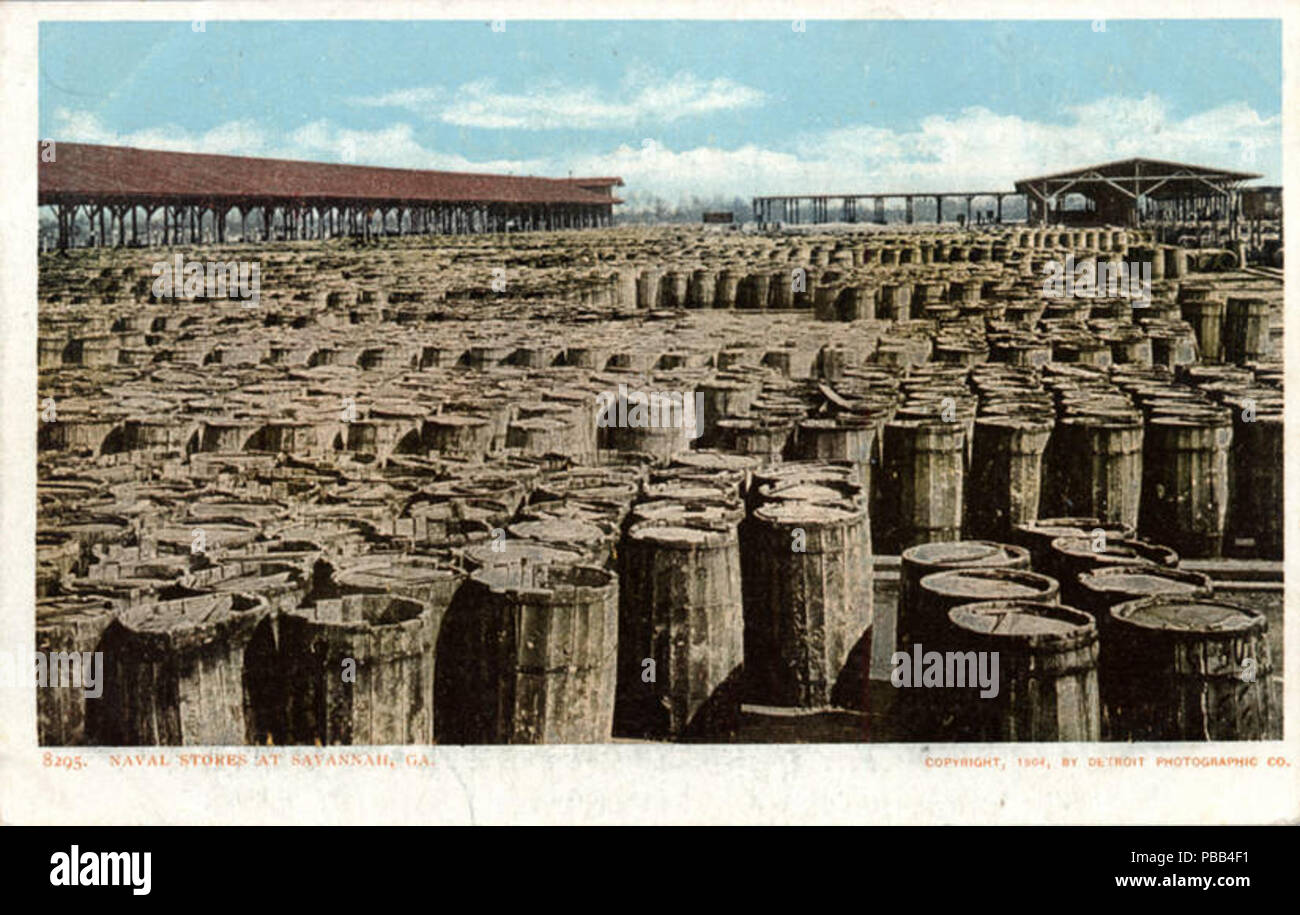 1084 Naval Stores at Savannah, GA (NBY 429480 Stock Photo - Alamy