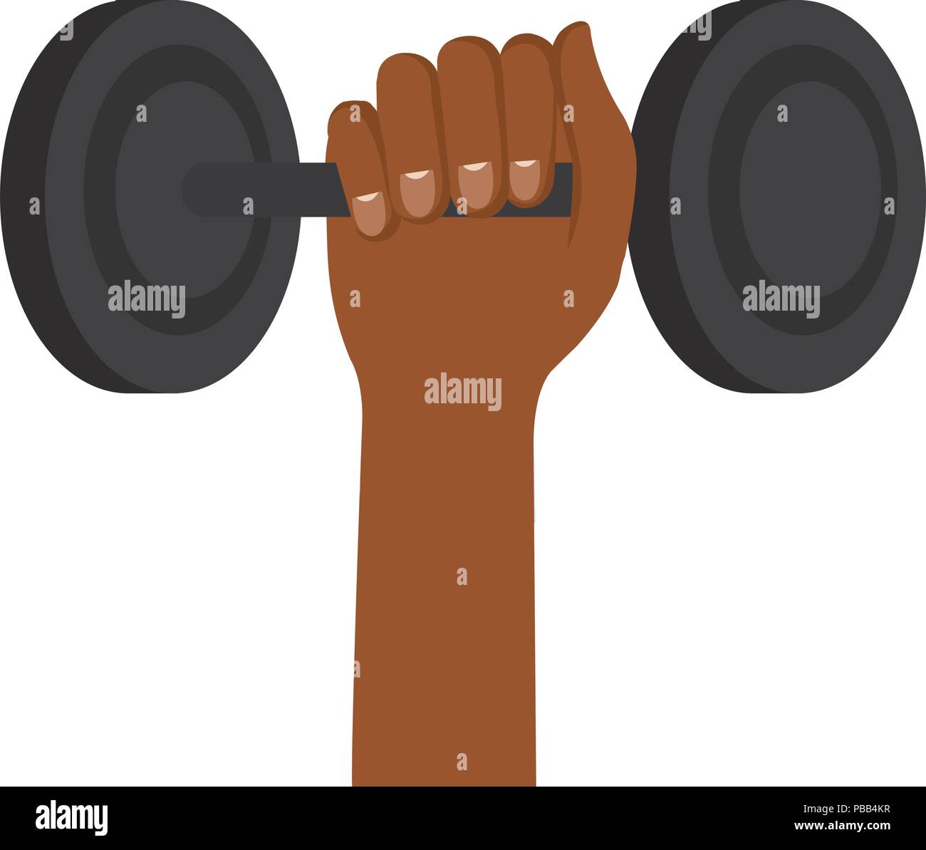 hand lifting dumbell icon Stock Vector Image & Art - Alamy