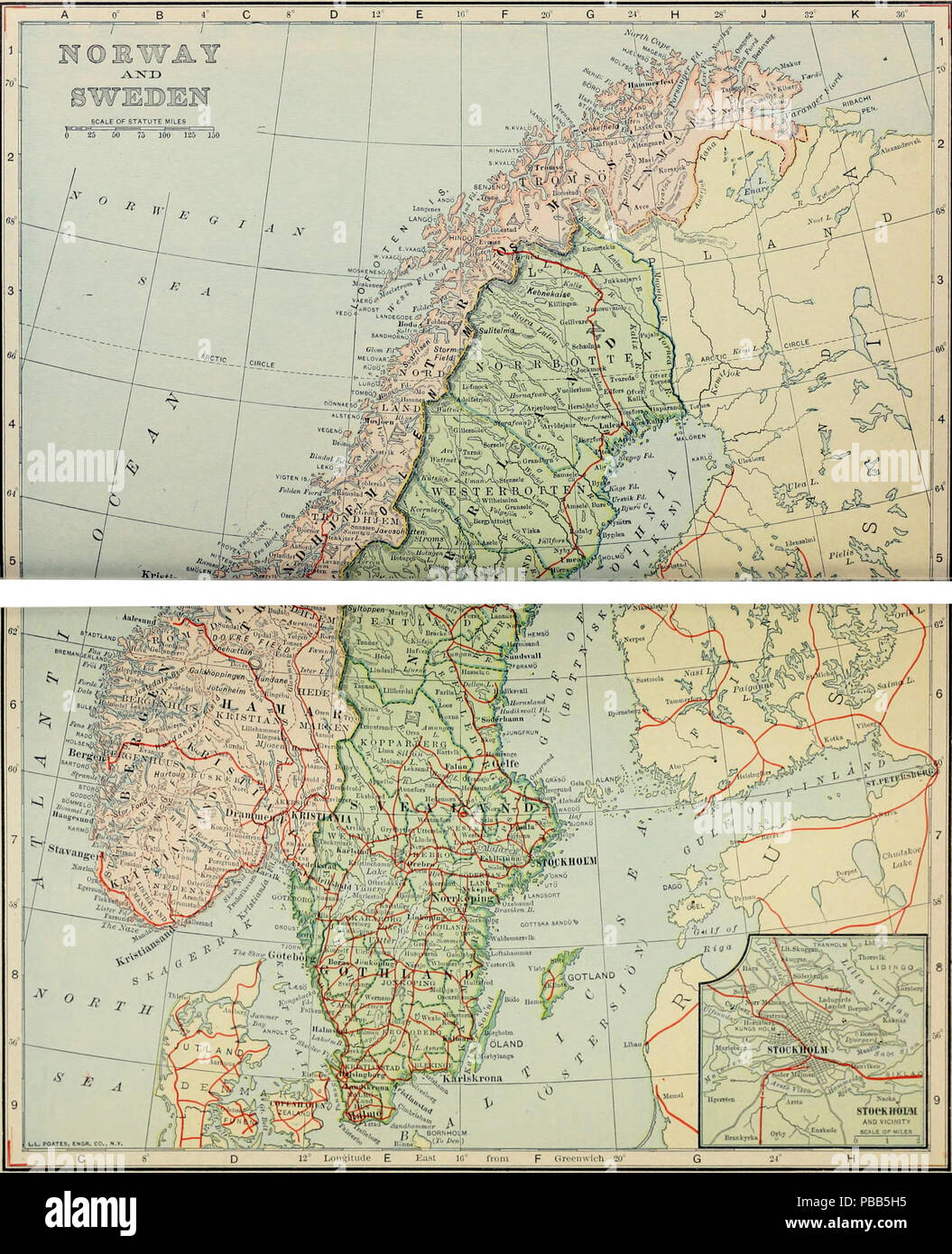 Scandinavian countries map hi-res stock photography and images - Alamy