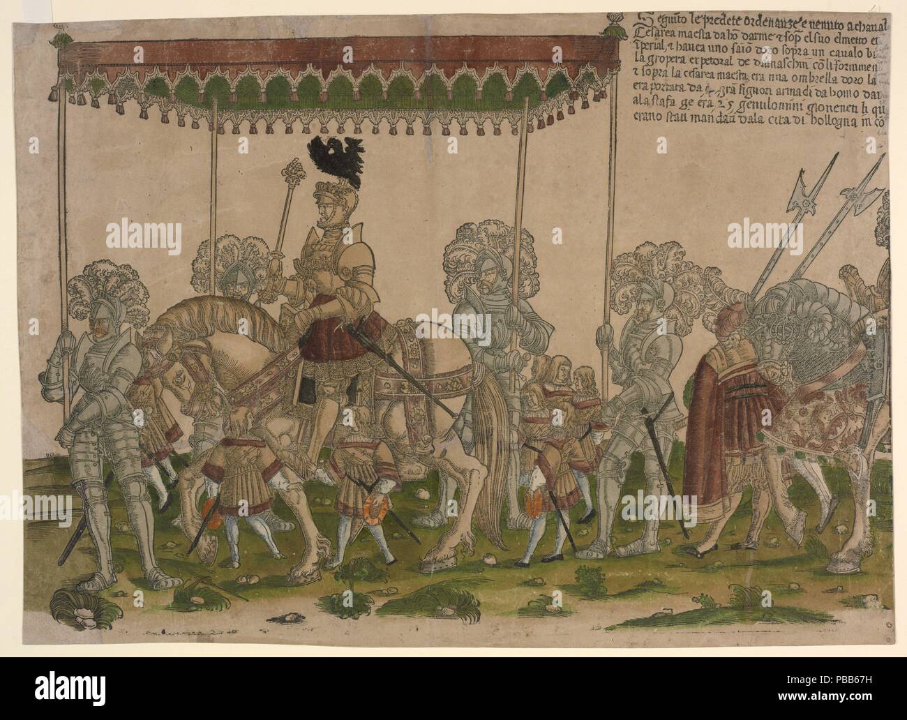 Ceremonial Procession in Bologna on 5 November 1529, on the Occasion of ...