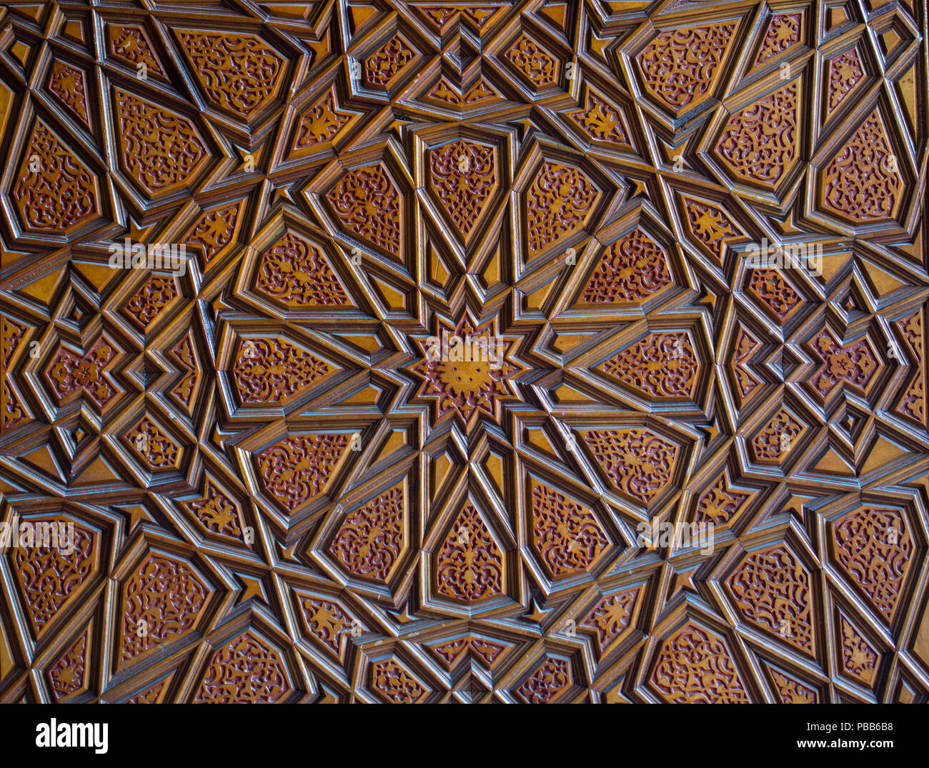 Ottoman Turkish art with geometric patterns in view Stock Photo - Alamy