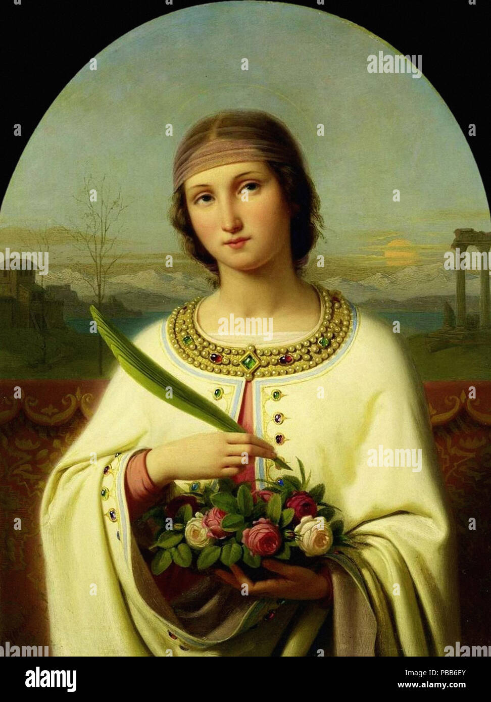 Ittenbach Franz - the Holy Dorothea of Cappadocia Stock Photo - Alamy