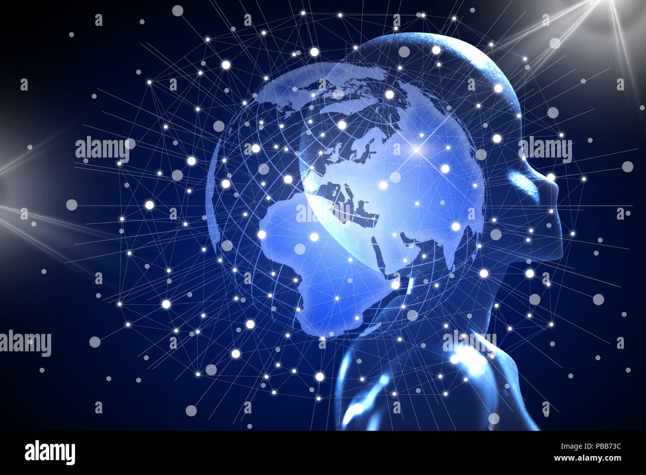 AI, Artificial intelligence conceptual of next generation technology ...