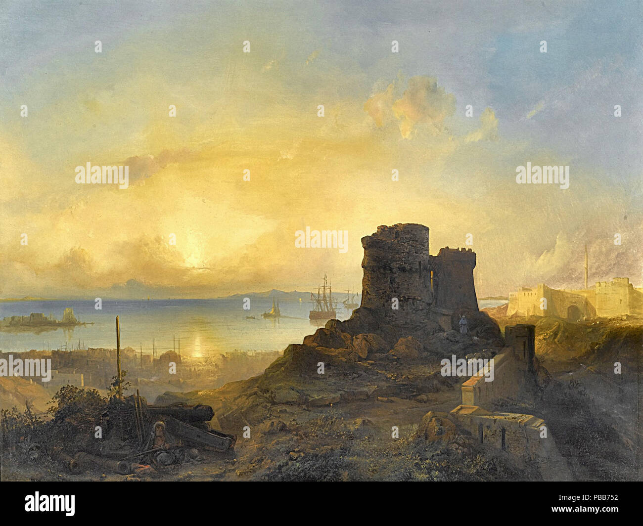 Jacobs Jacob Albrecht - Crusader Castle on the Ottoman Coast Stock ...