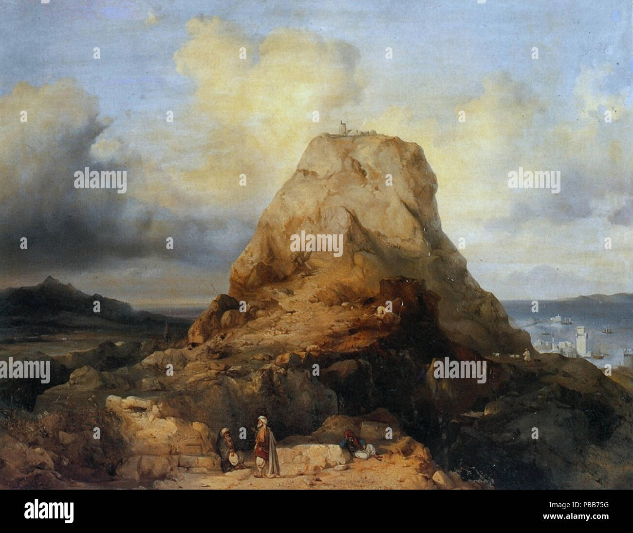 Jacobs Jacob Albrecht - Landscape in Rhodes Stock Photo - Alamy