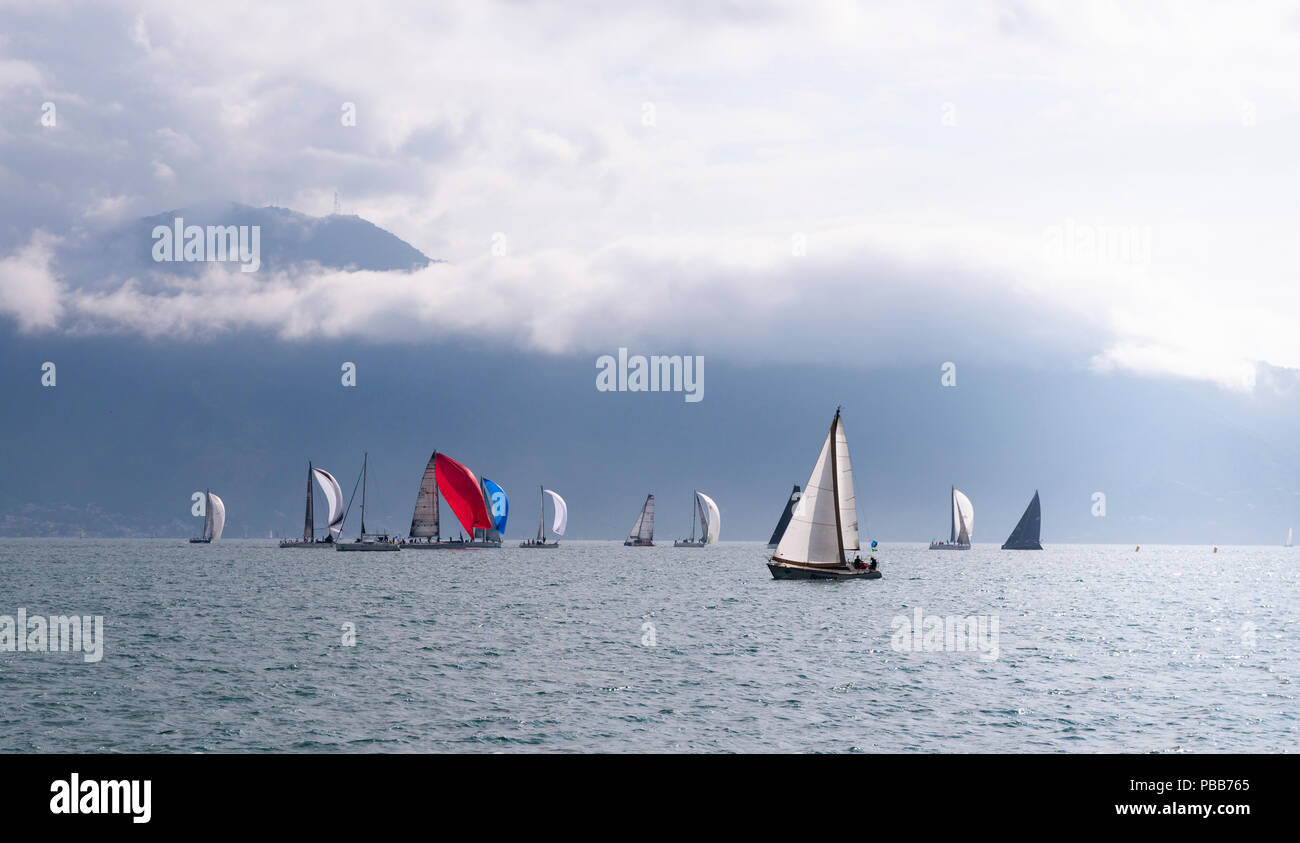 Sail boats racing during the Ilhabela Sailing Week Stock Photo - Alamy