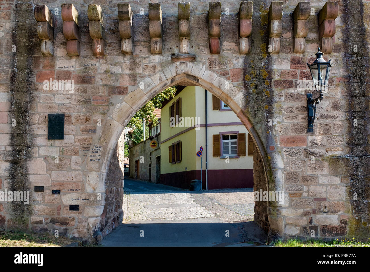 Medieval gate in Aschaffenburg, Bavaria, Germany Stock Photo - Alamy