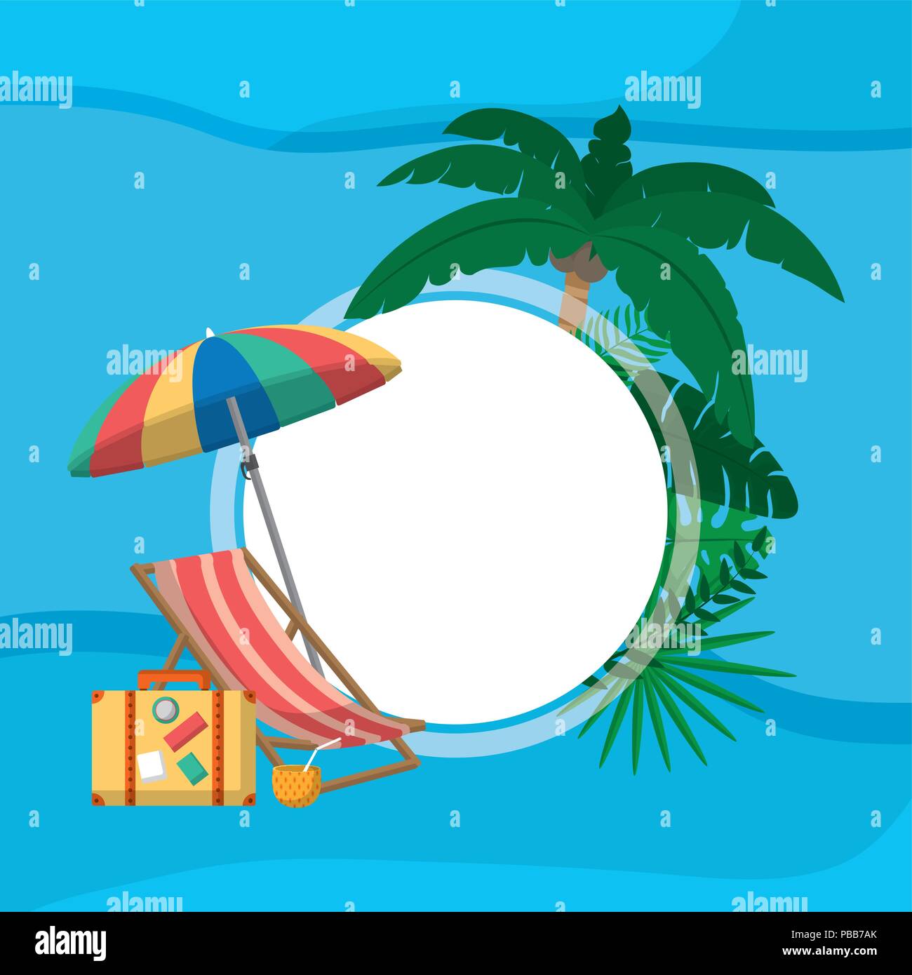 Summer blank frame Stock Vector Image & Art - Alamy