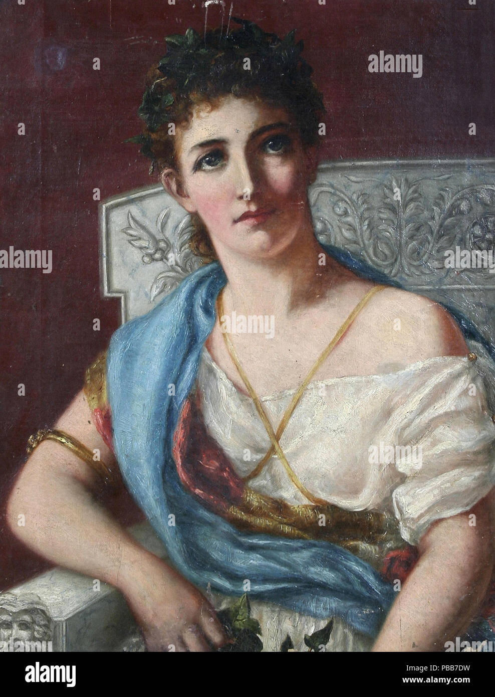 Jacquet Gustave Jean - a Classical Roman Lady Stock Photo - Alamy