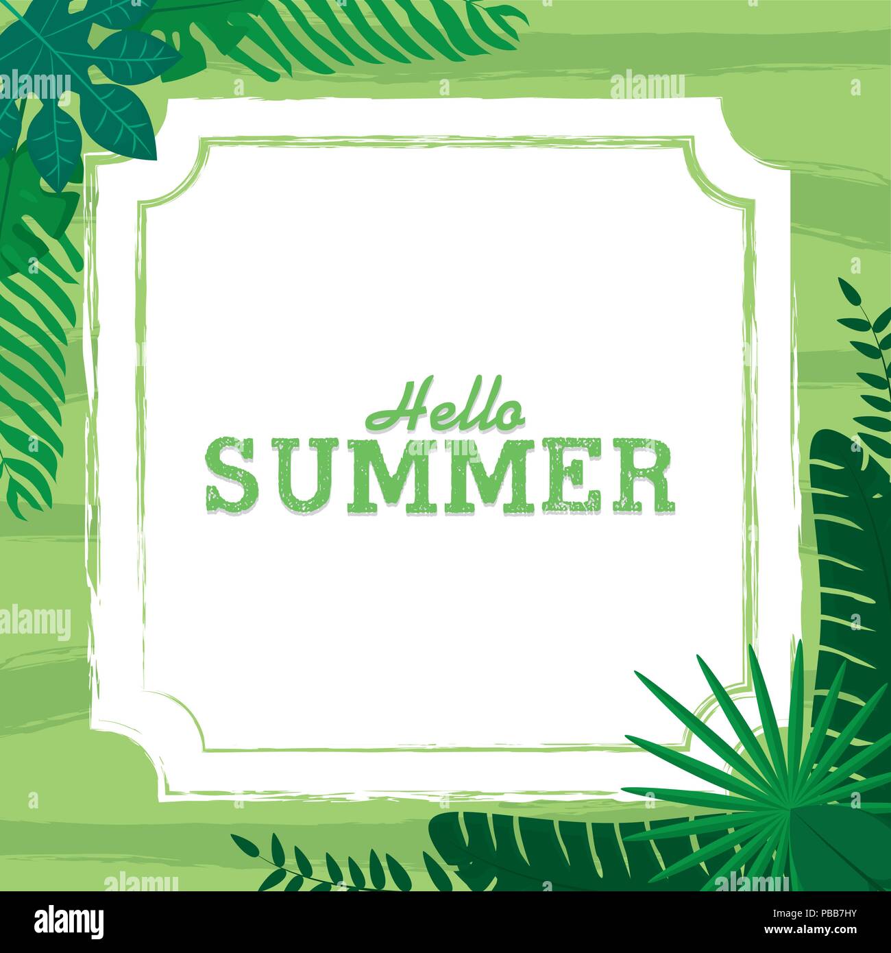 Hello summer card Stock Vector Image & Art - Alamy