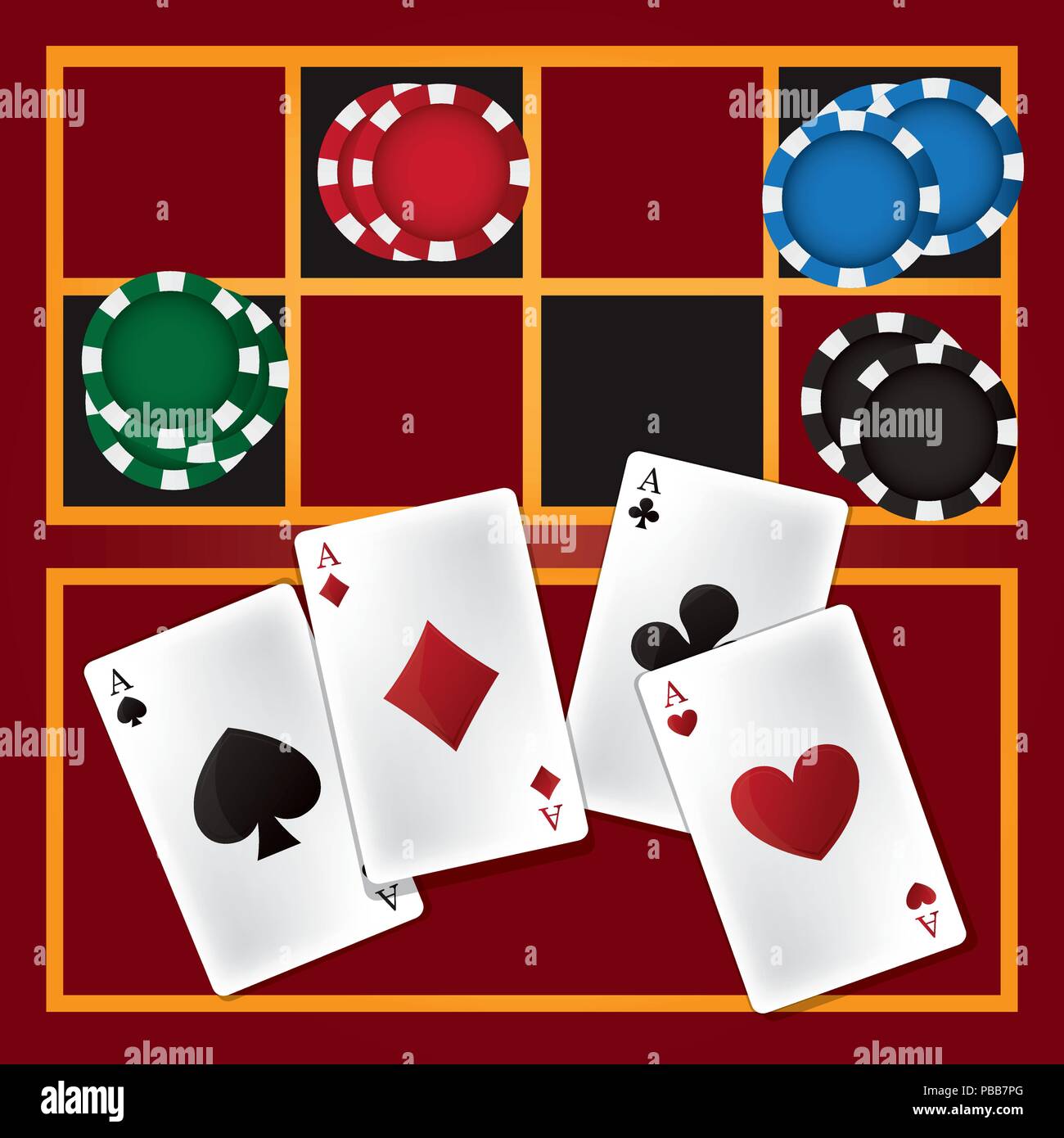Poker squares Stock Vector Images - Alamy