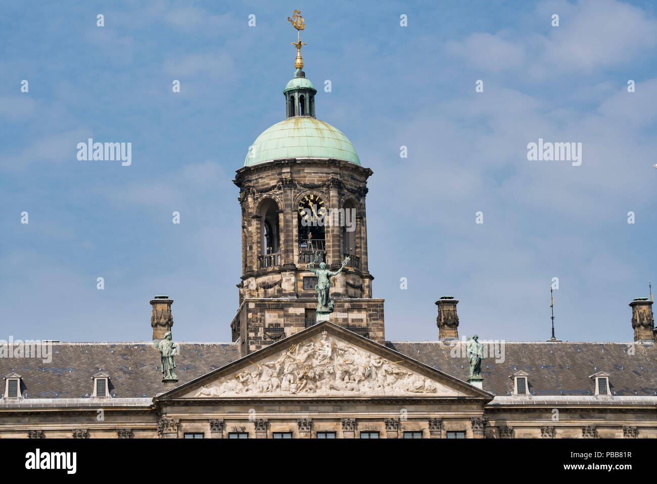 The Dam Square with the Royal Palace Amsterdam Stock Photo - Alamy