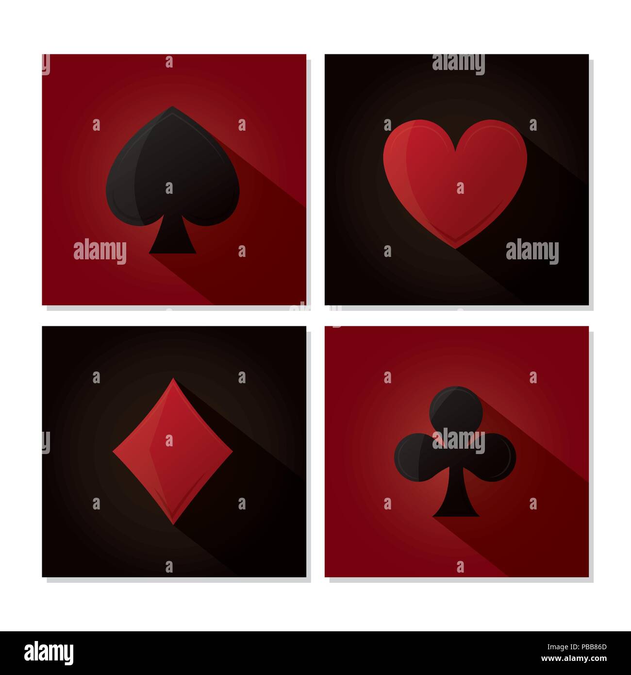 Set of cards symbols Stock Vector Image & Art - Alamy