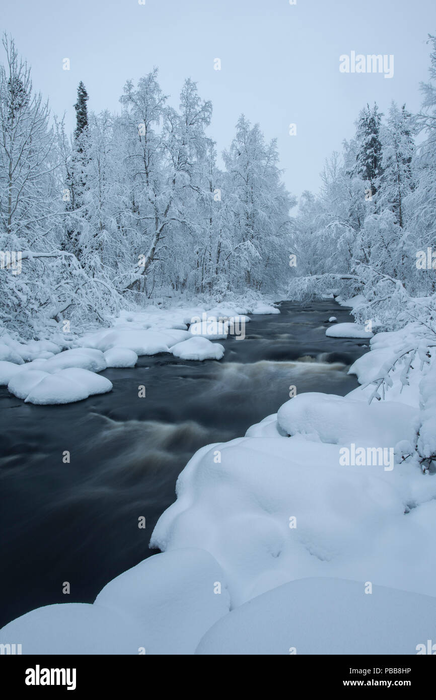 River in Muonio, Lapland, Finland Stock Photo - Alamy