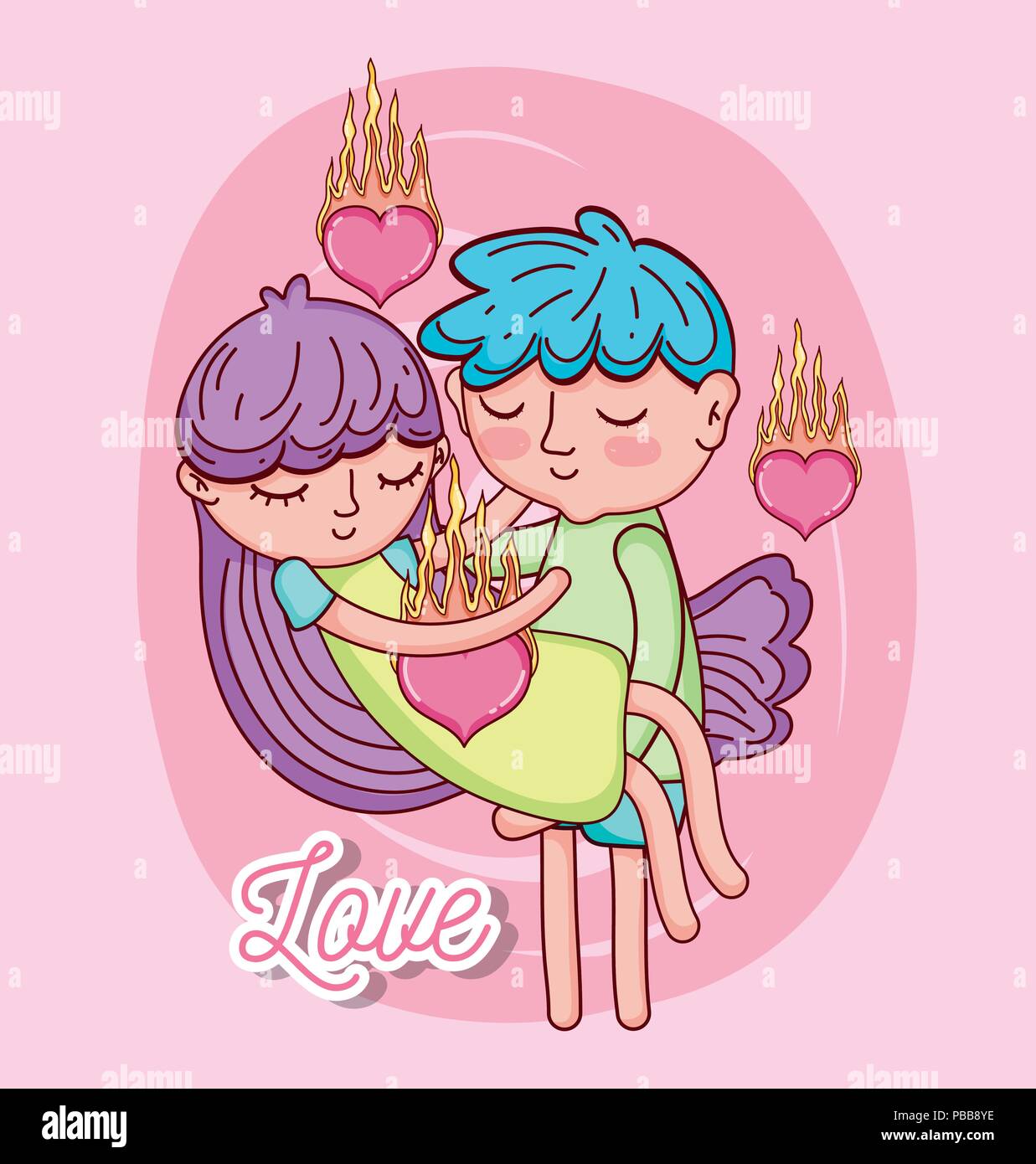 Kids and love Stock Vector Image & Art - Alamy