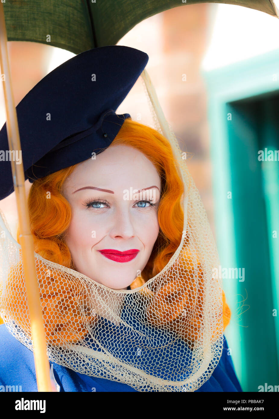 Fashion woman portrait strange hi-res stock photography and images - Alamy