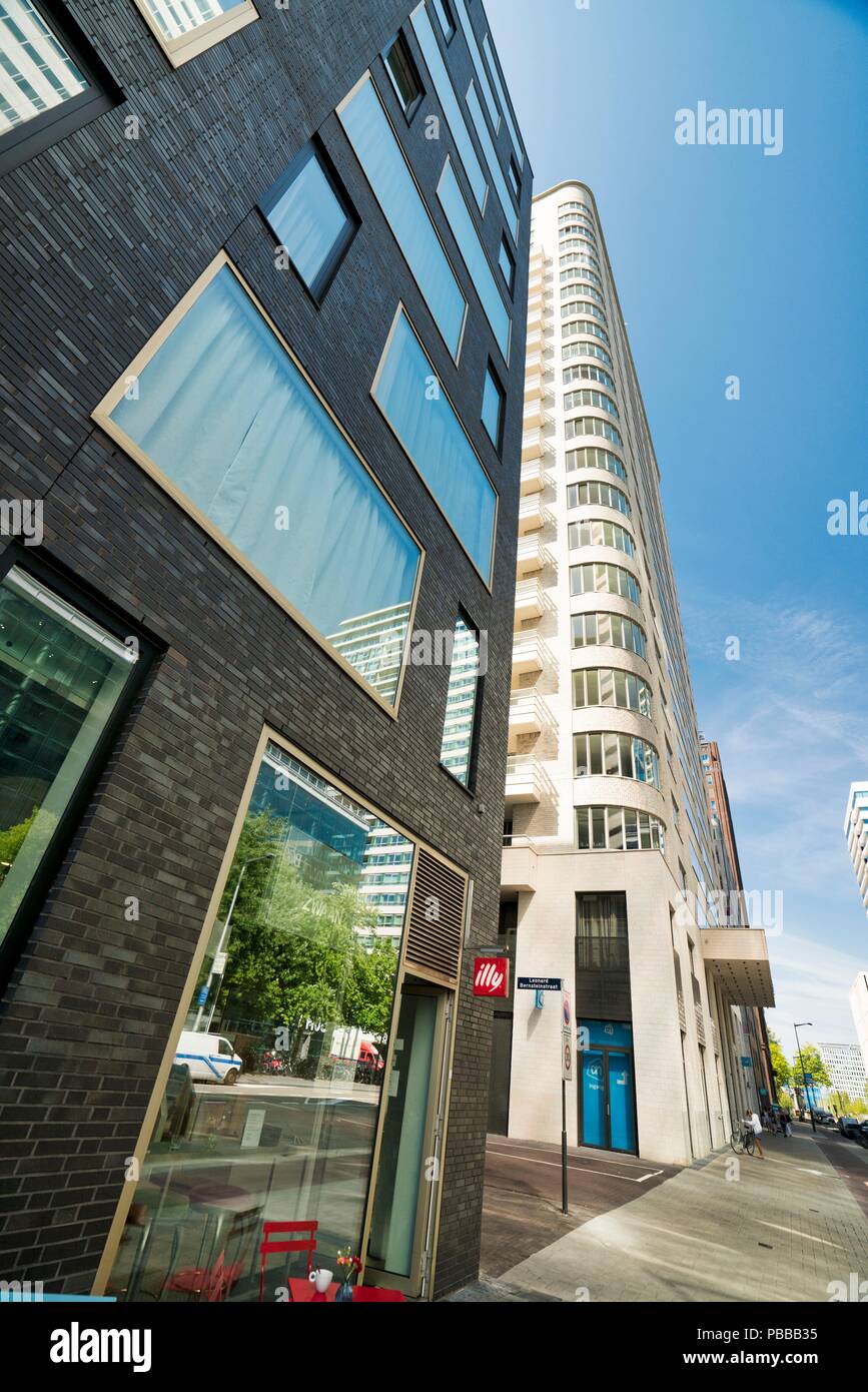 The Zuidas is a business district in Amsterdam. New residential towers ...