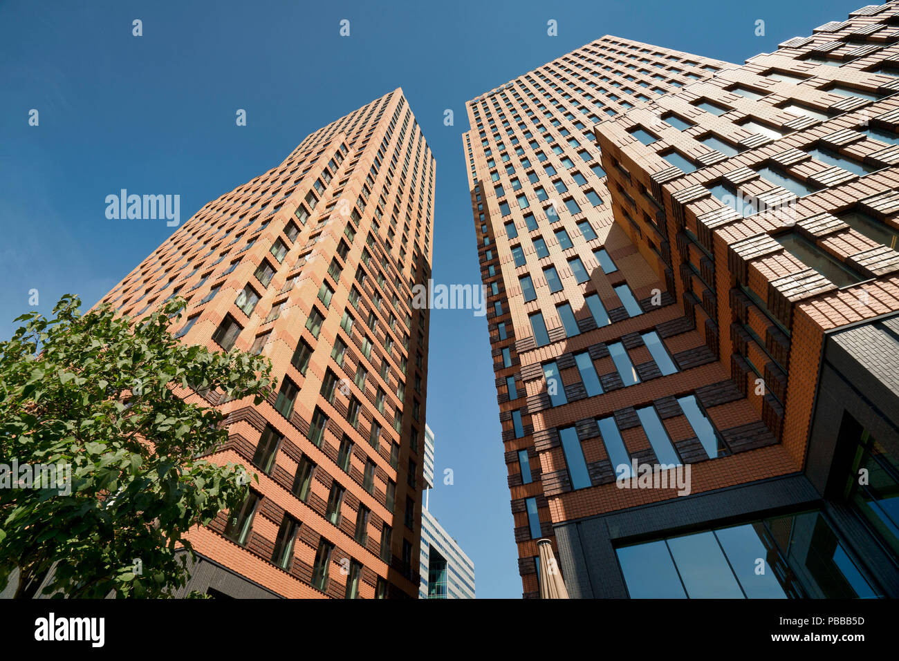 The Zuidas is a business district in Amsterdam. New residential towers ...