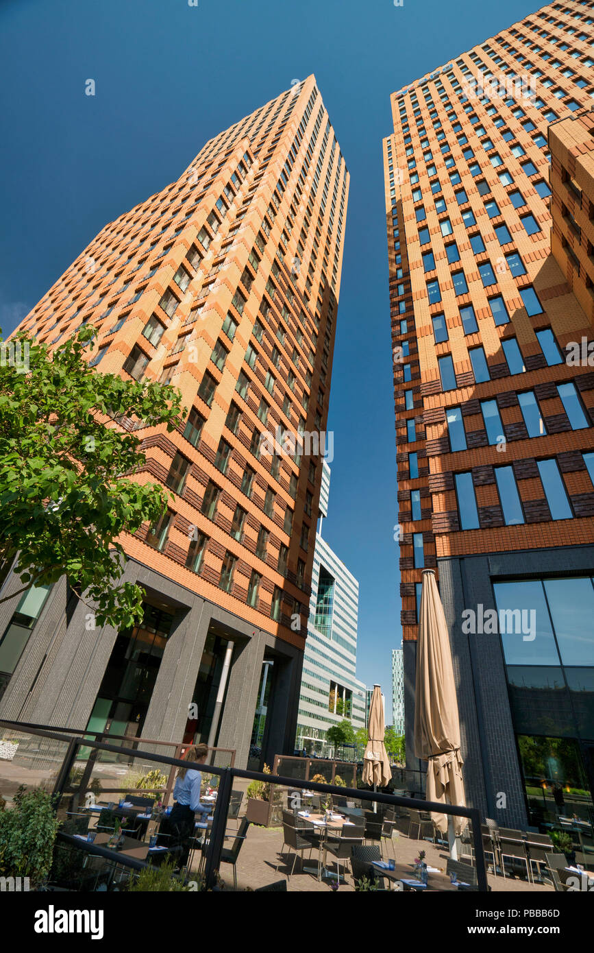 The Zuidas is a business district in Amsterdam. New residential towers ...