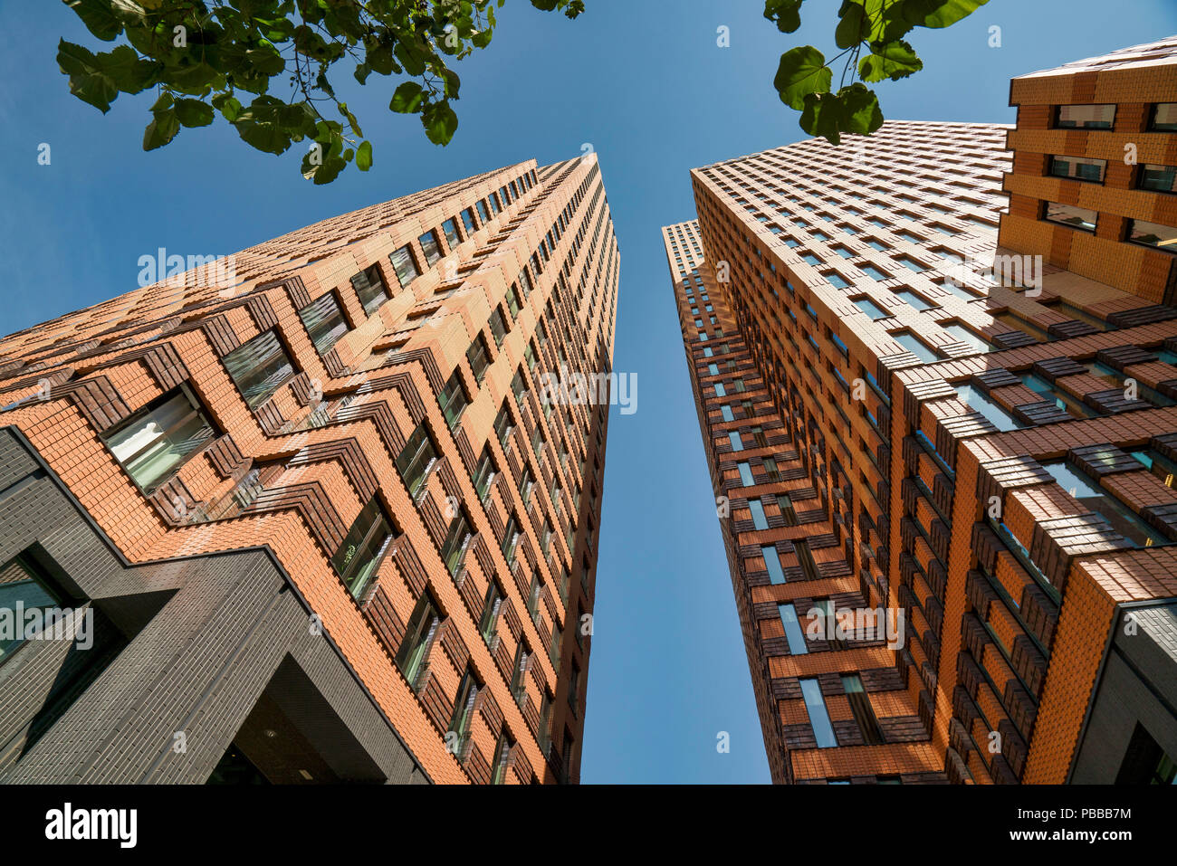 The Zuidas is a business district in Amsterdam. New residential towers ...