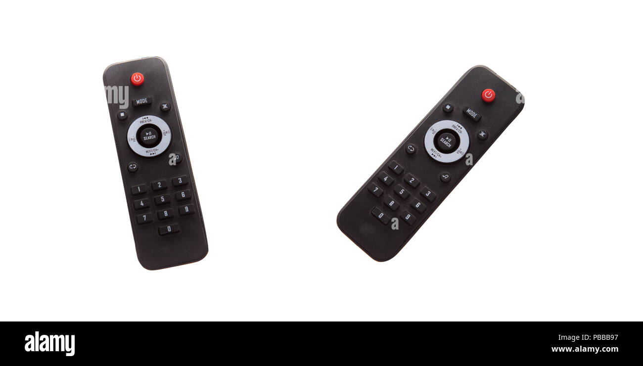 Remote control isolated on white background .Modern smart digital ...