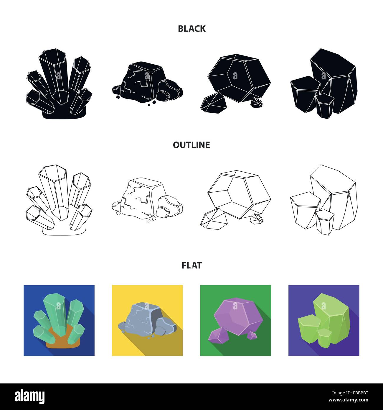 Iron Ore Icon Crystals, Iron Ore. Precious Minerals And A Jeweler Set