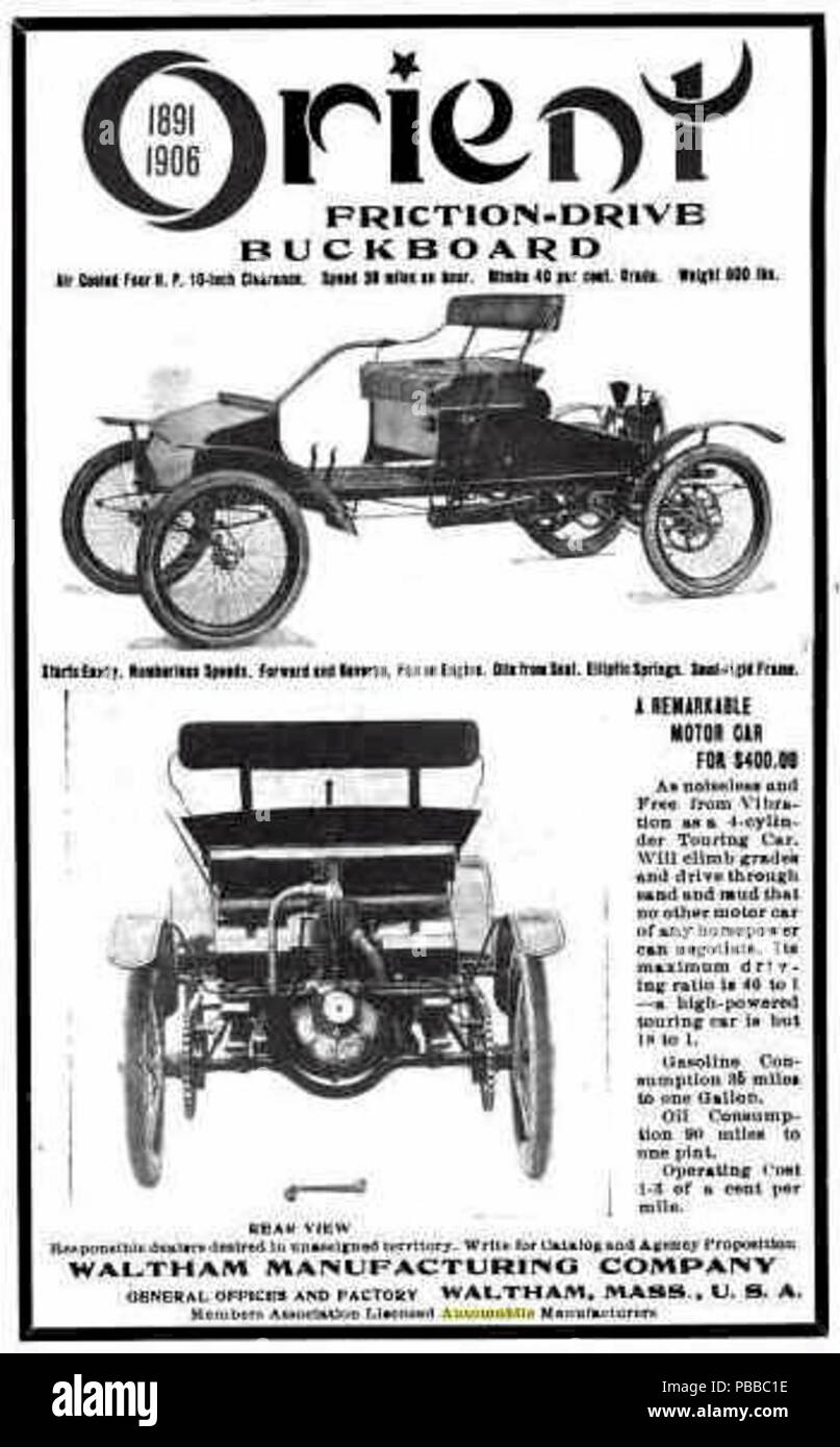 1141 Orient Buckboard advertisement (1906 Stock Photo - Alamy